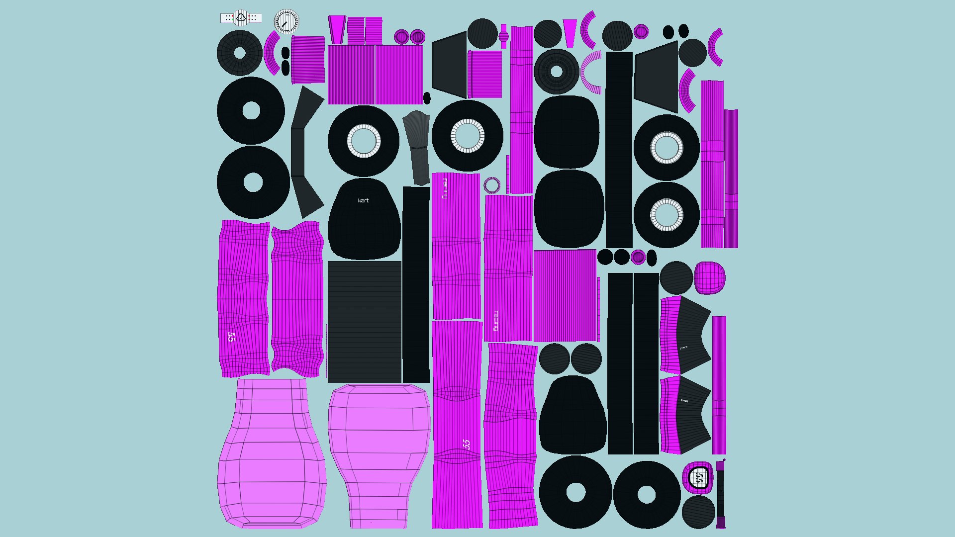 Cartoon Kart H05 Pink - Vehicle Racing Design 3D Model - TurboSquid 2035660