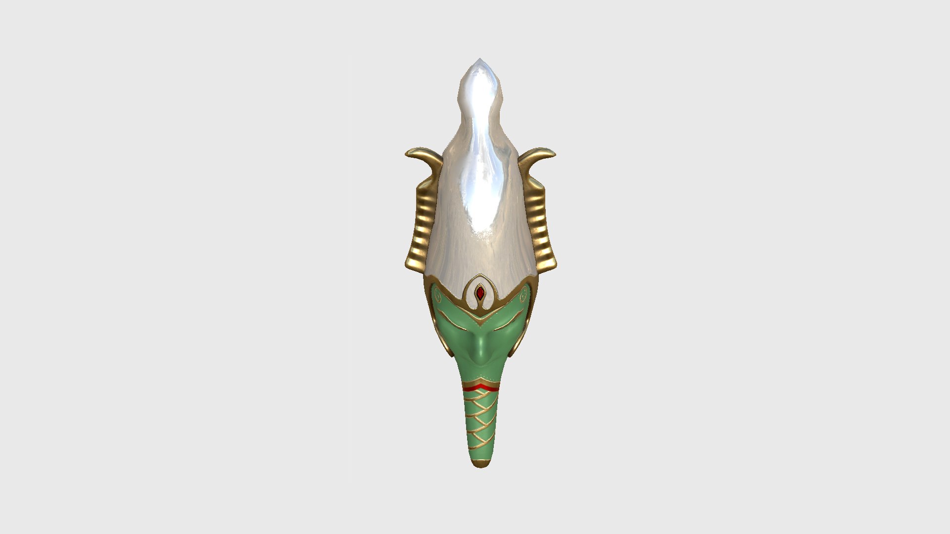 Osiris Mask A03 - Egyptian Gods Character Clothing 3D Model ...