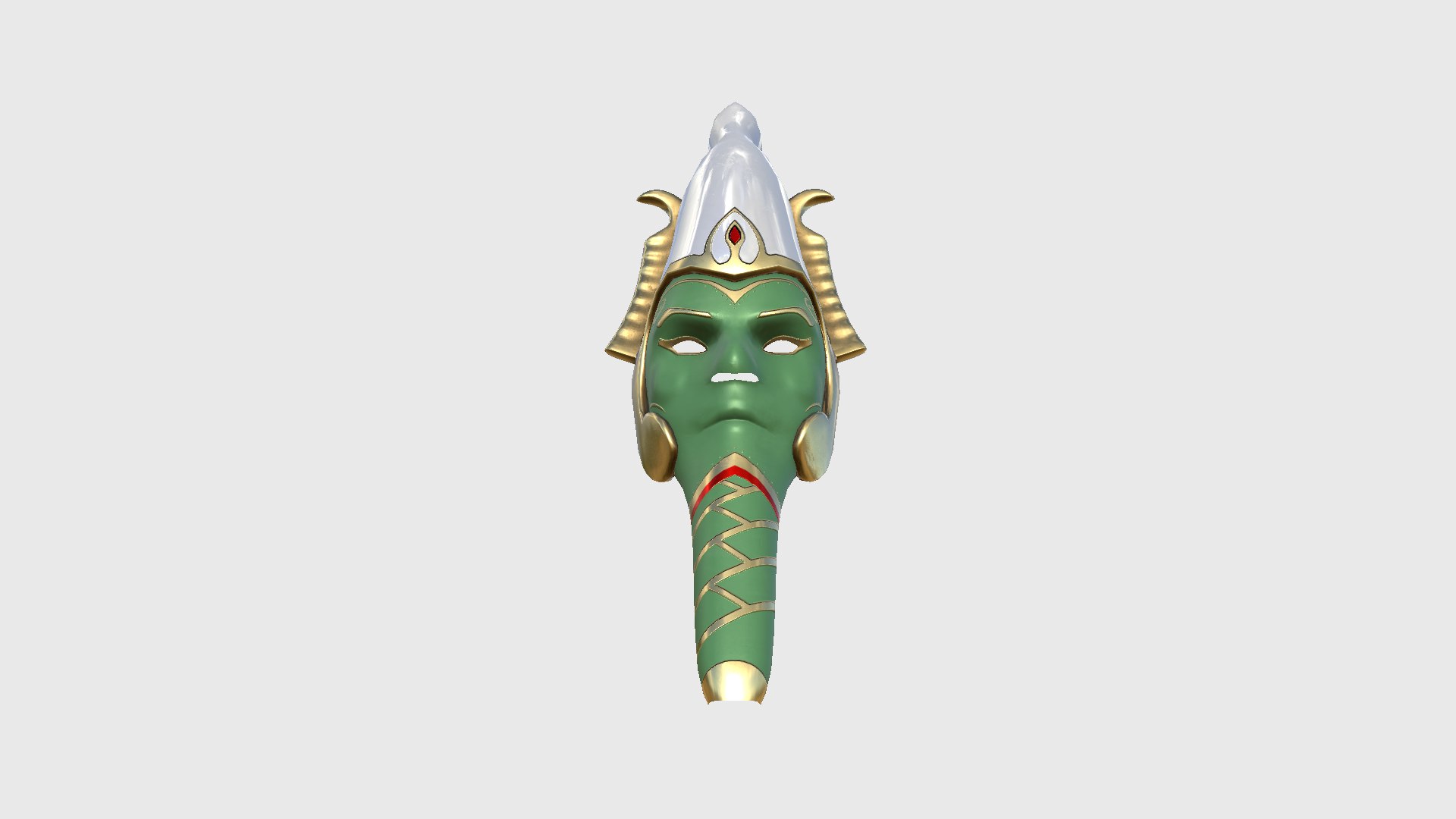 Osiris Mask A03 - Egyptian Gods Character Clothing 3D Model ...