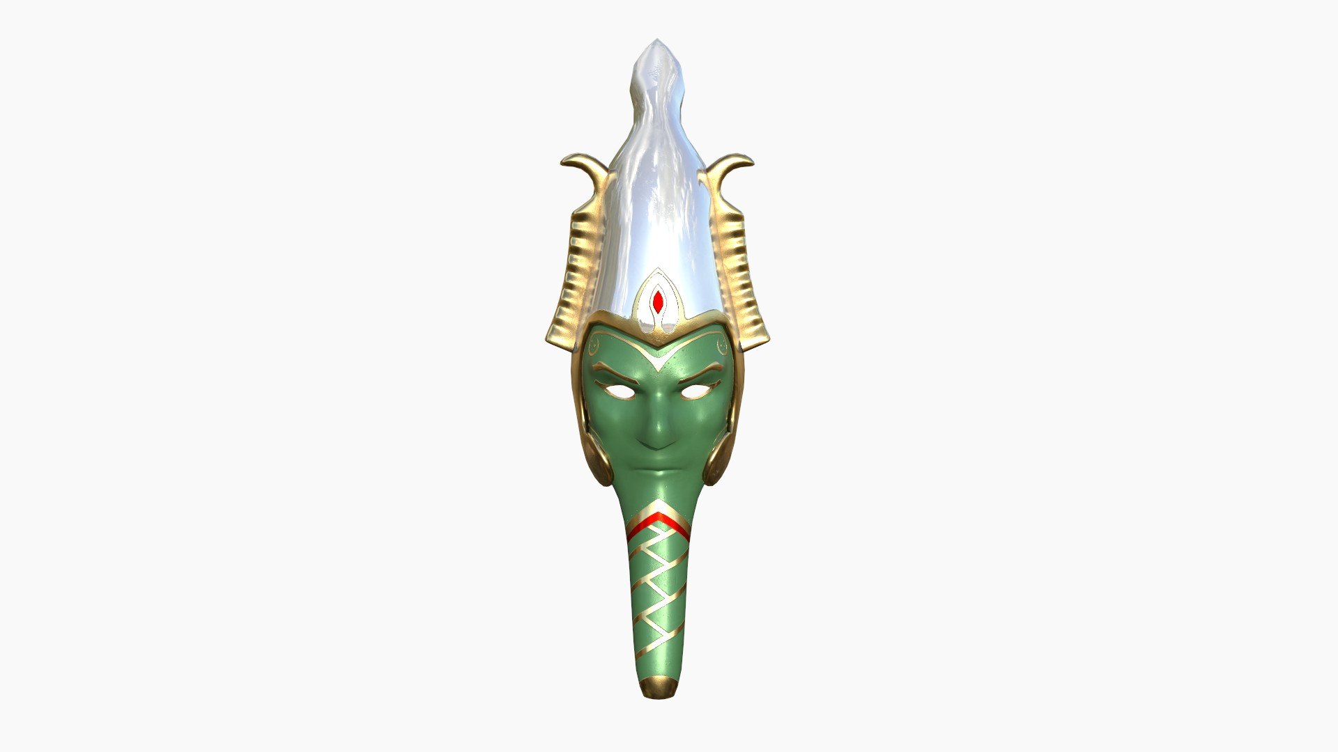 Osiris Mask A03 - Egyptian Gods Character Clothing 3D Model ...