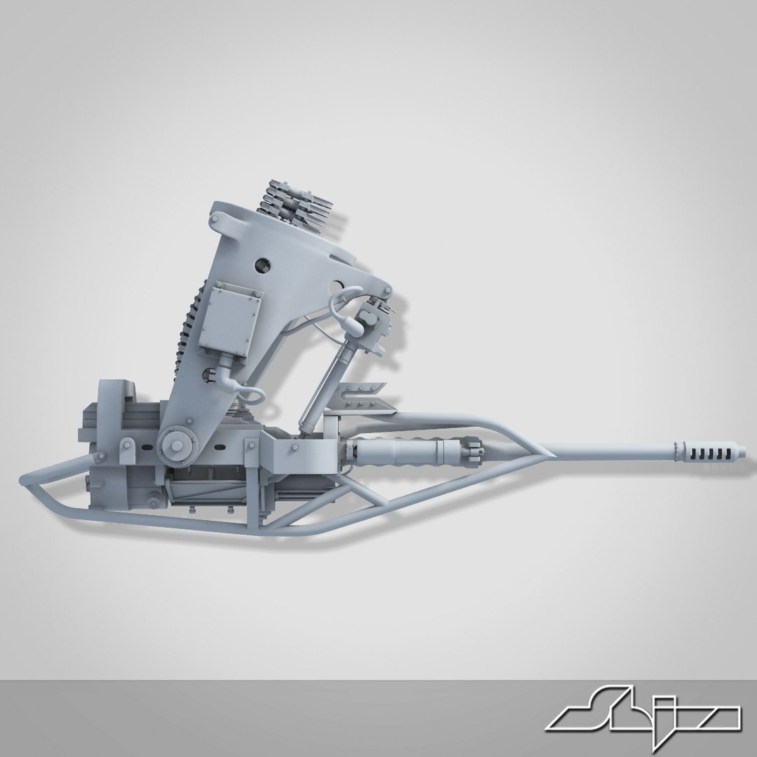 Apache Helicopter M230 Chain 3d Max