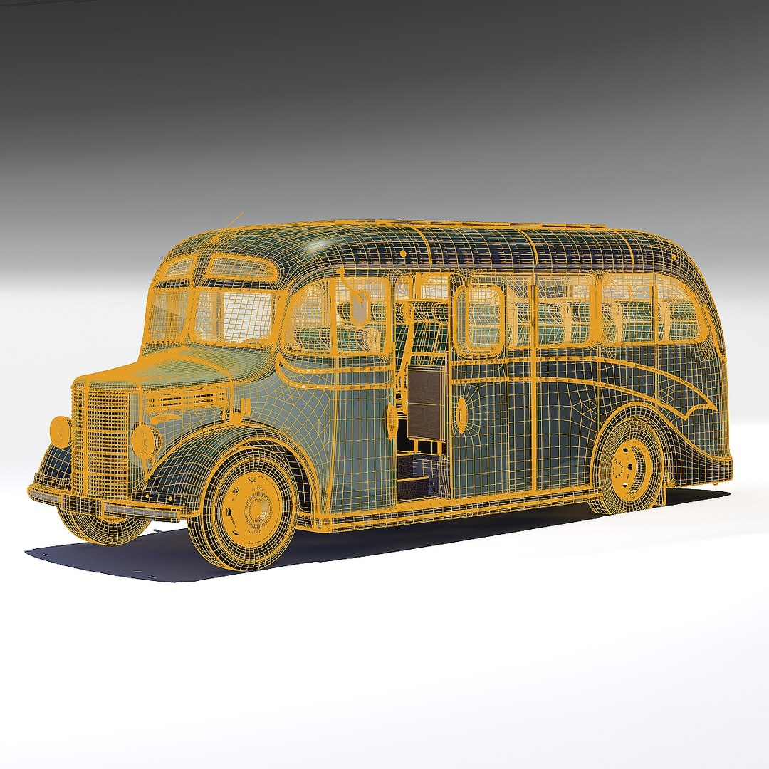 3D Vintage Bus Model - TurboSquid 1592719