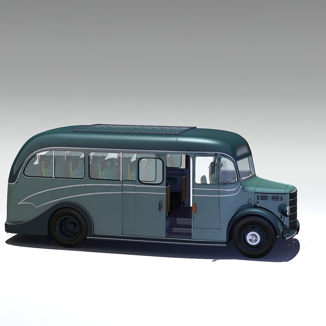 3D Vintage Bus Model - TurboSquid 1592719