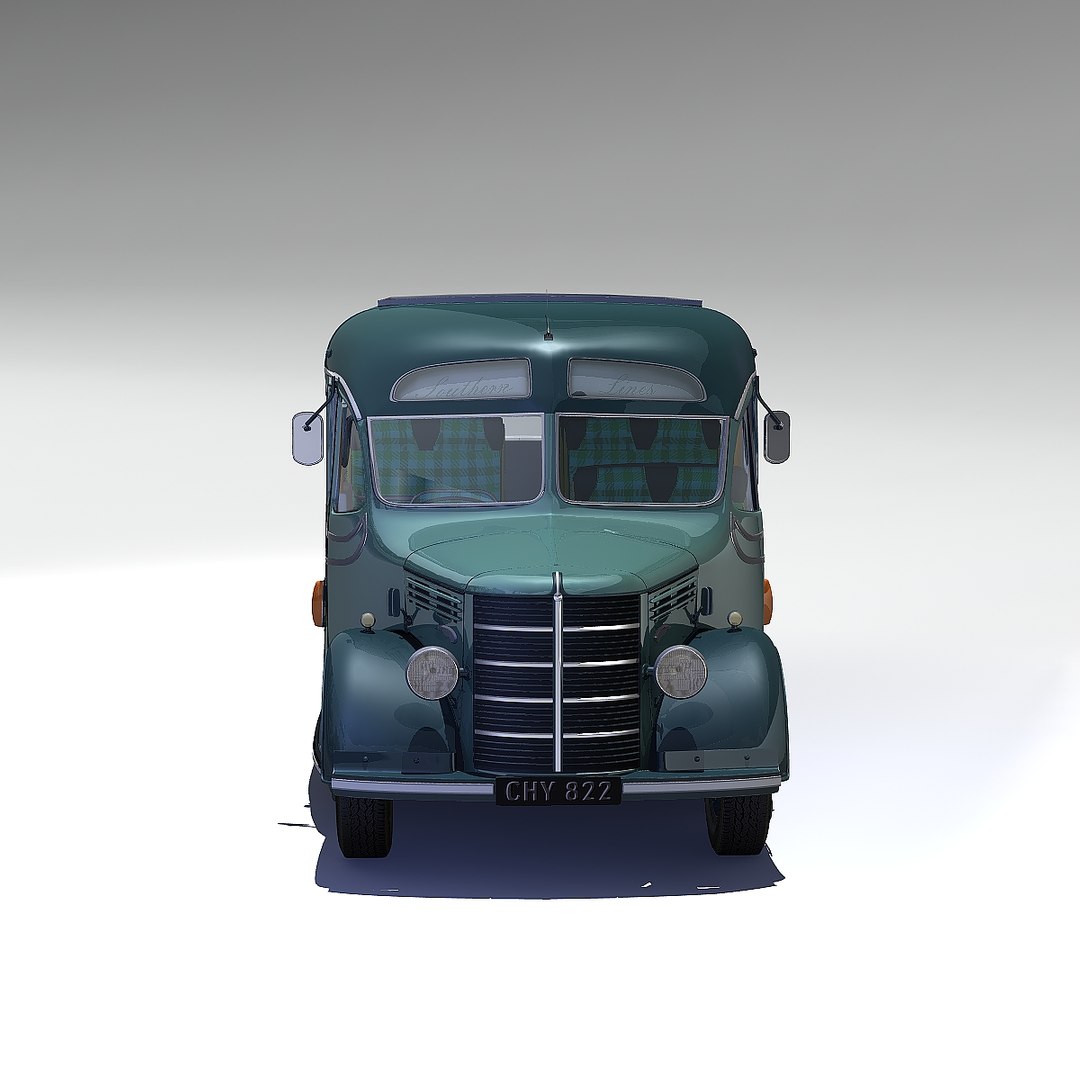 3D Vintage Bus Model - TurboSquid 1592719
