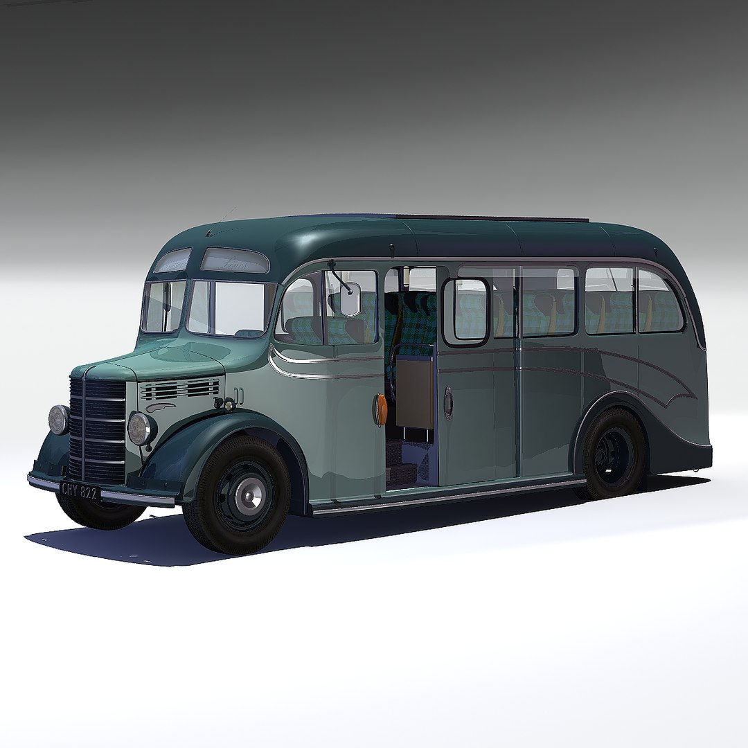 3D Vintage Bus Model - TurboSquid 1592719