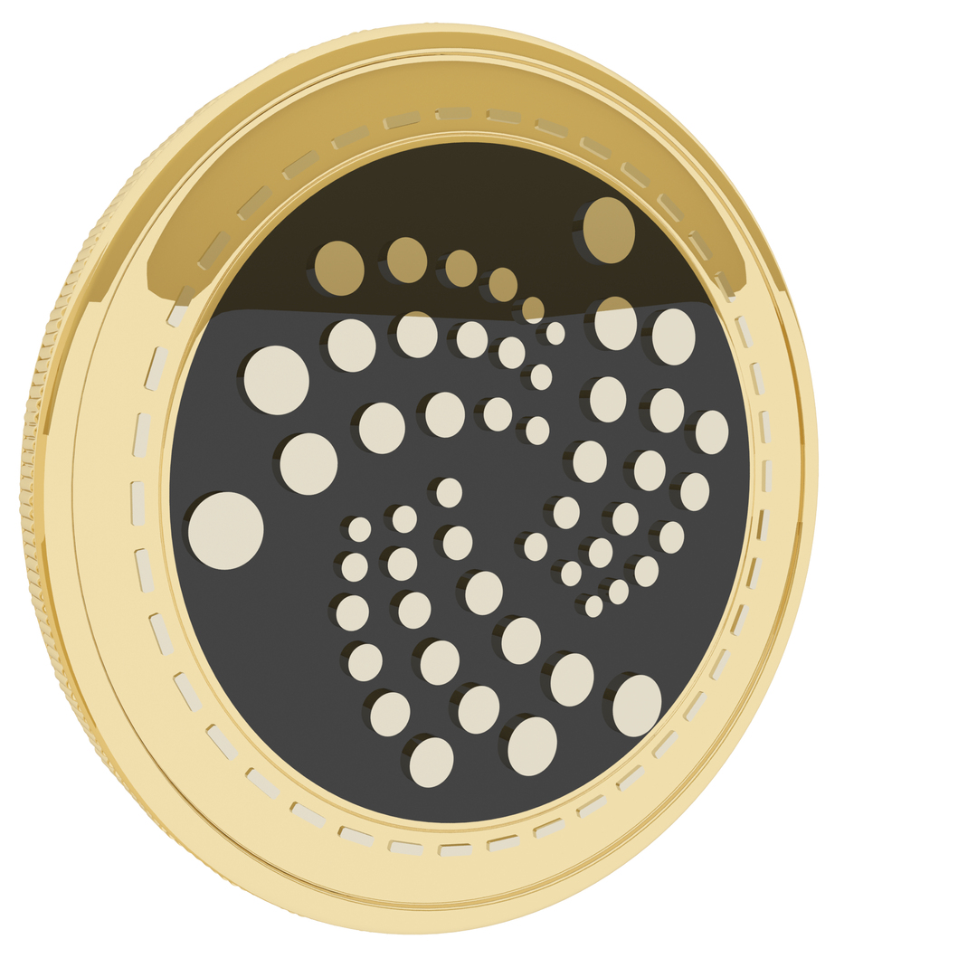 Iota Cryptocurrency Gold Coin Model - TurboSquid 1856972