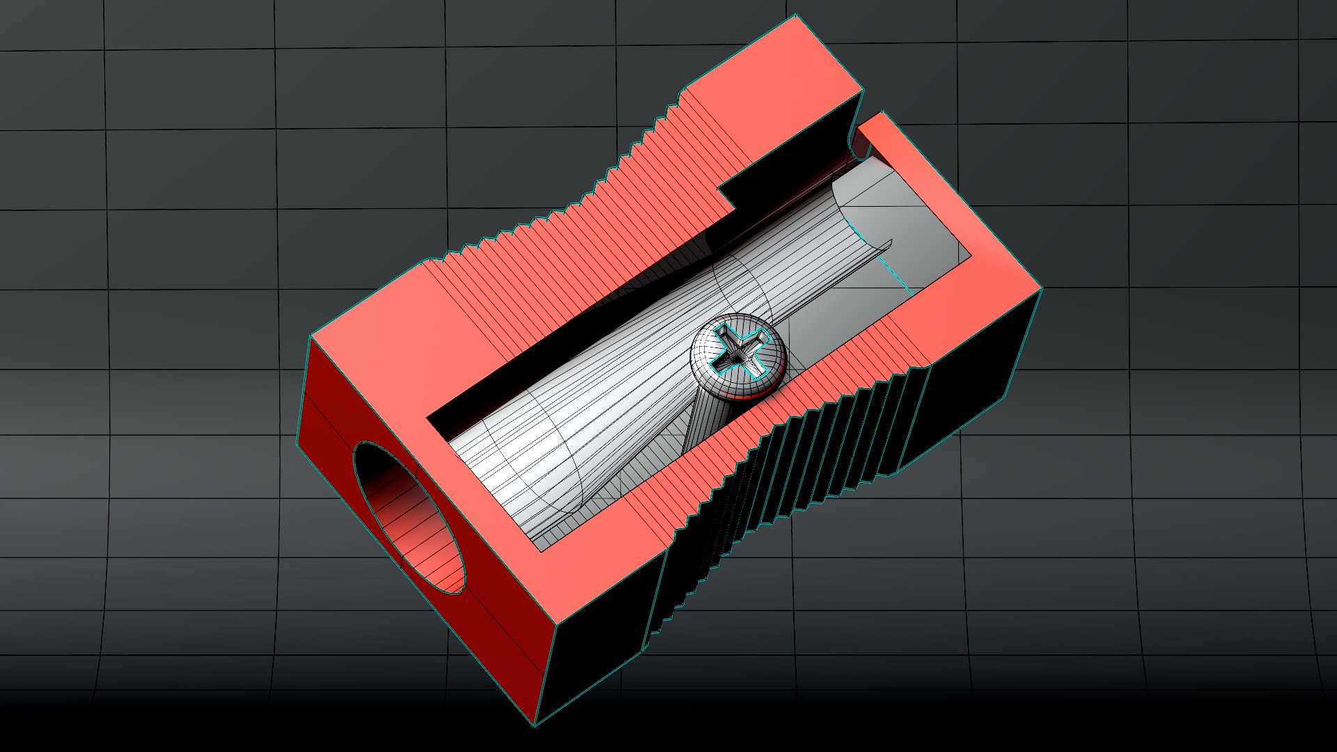 3D Plastic Pencil Sharpener Model - TurboSquid 1799777