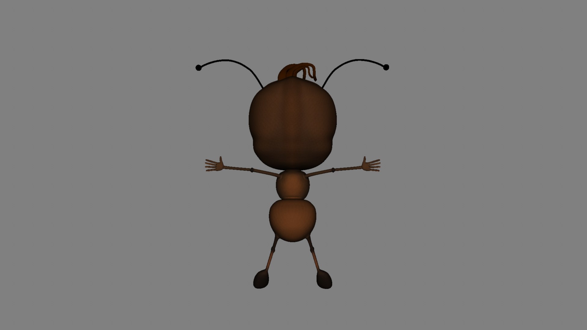 Cartoon Ant Boy Obj