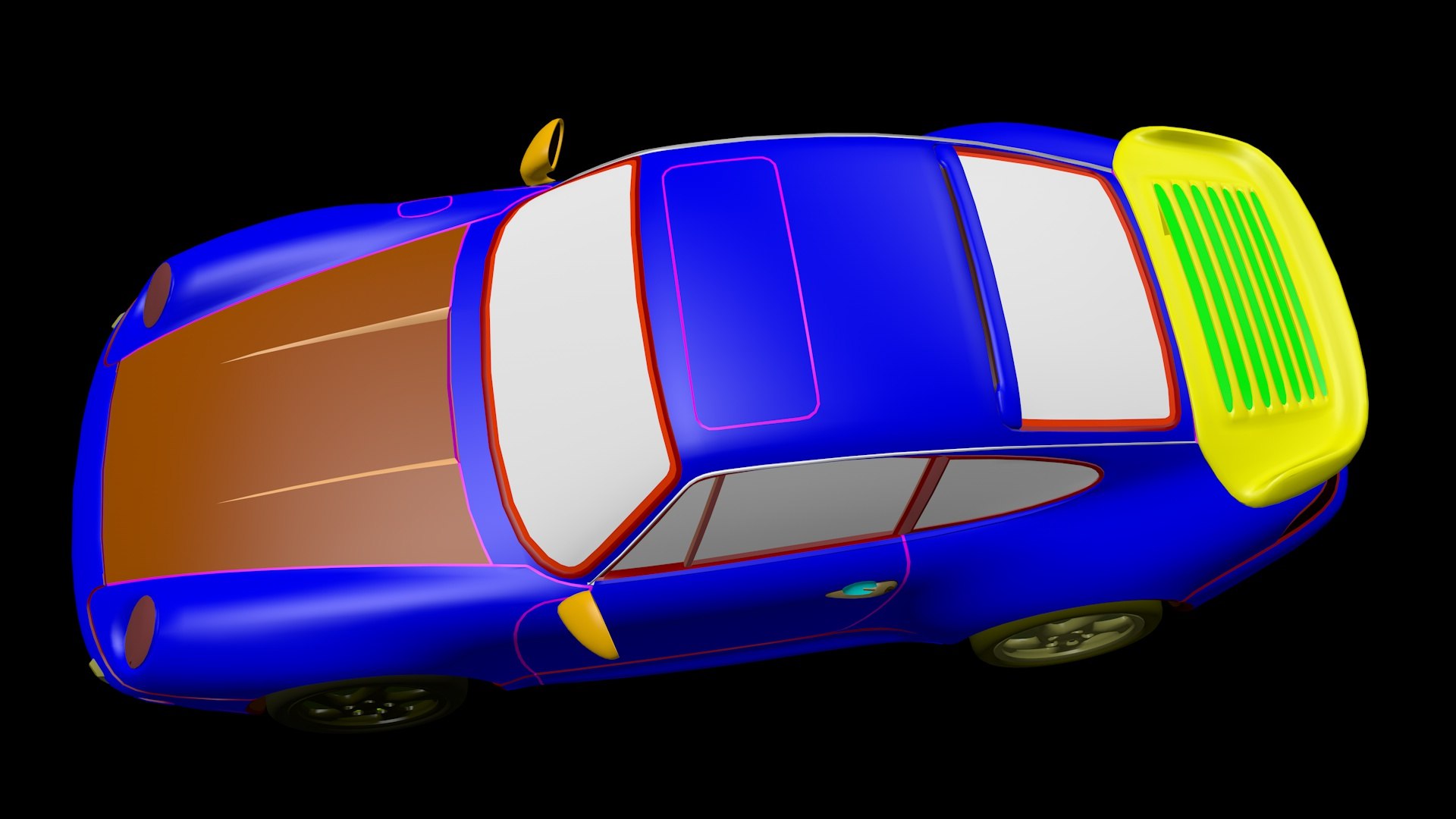 3D Porsche 911 Turbo 1996 - TurboSquid 2087294