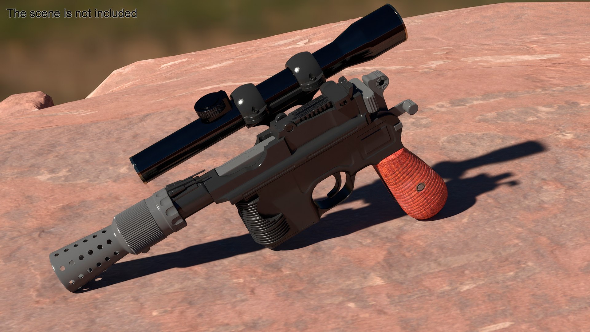 3D Hans Heavy Blaster Pistol - TurboSquid 2261401