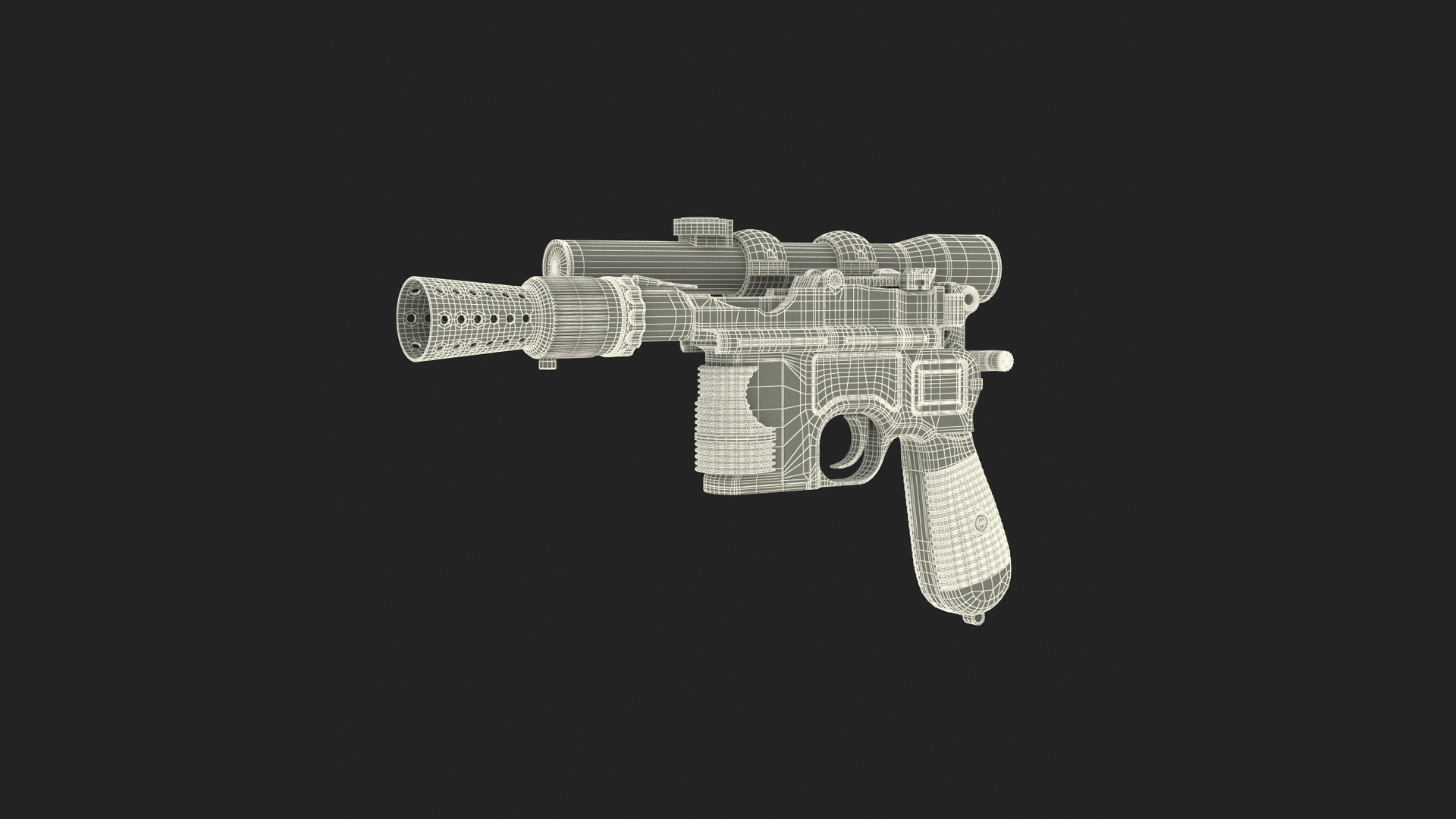 3D Hans Heavy Blaster Pistol - TurboSquid 2261401