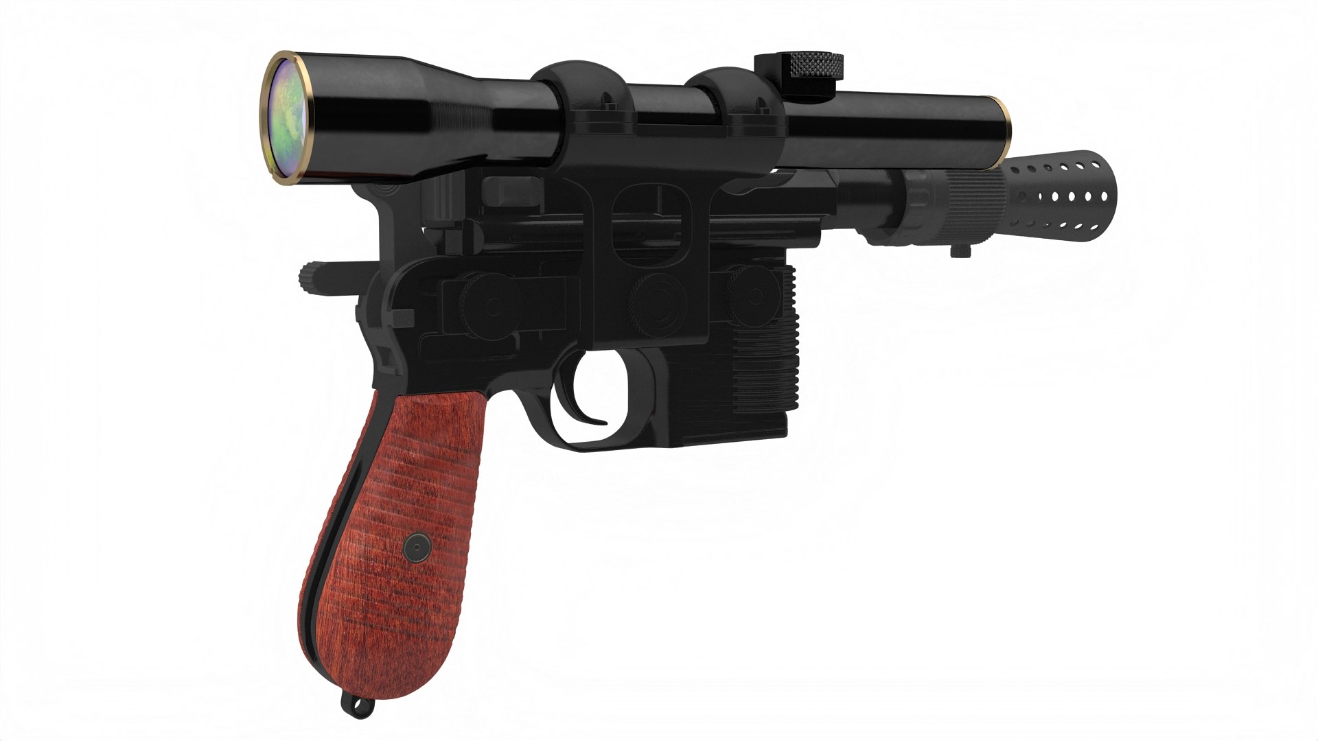 3D Hans Heavy Blaster Pistol - TurboSquid 2261401