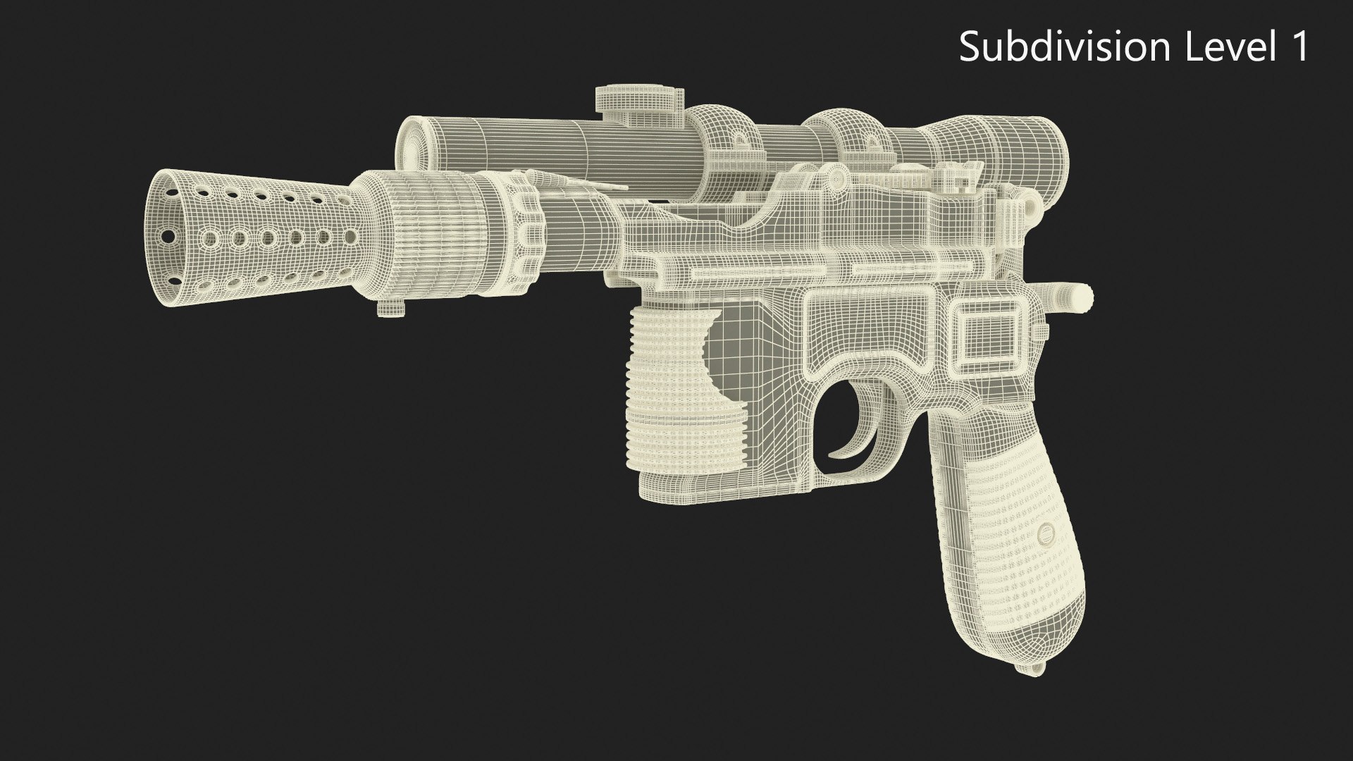 3D Hans Heavy Blaster Pistol - TurboSquid 2261401