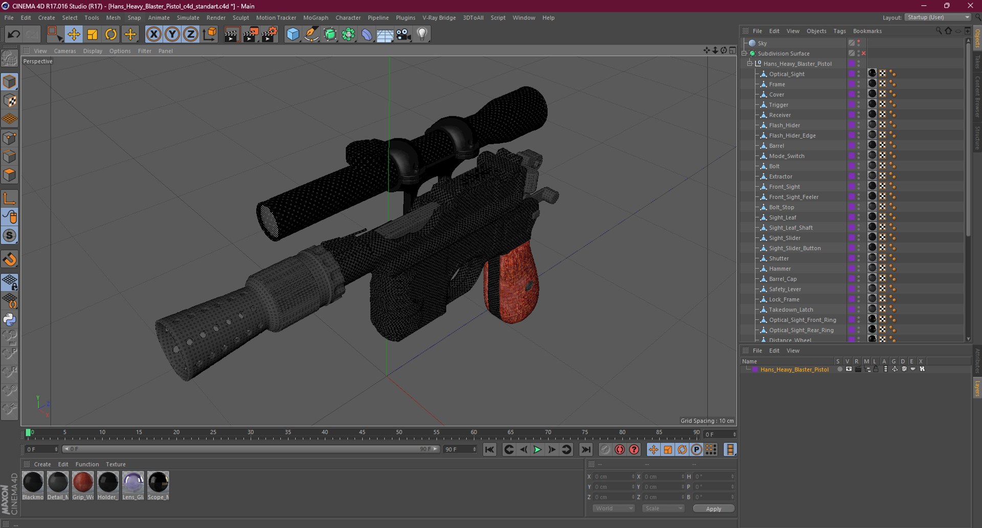 3D Hans Heavy Blaster Pistol - TurboSquid 2261401