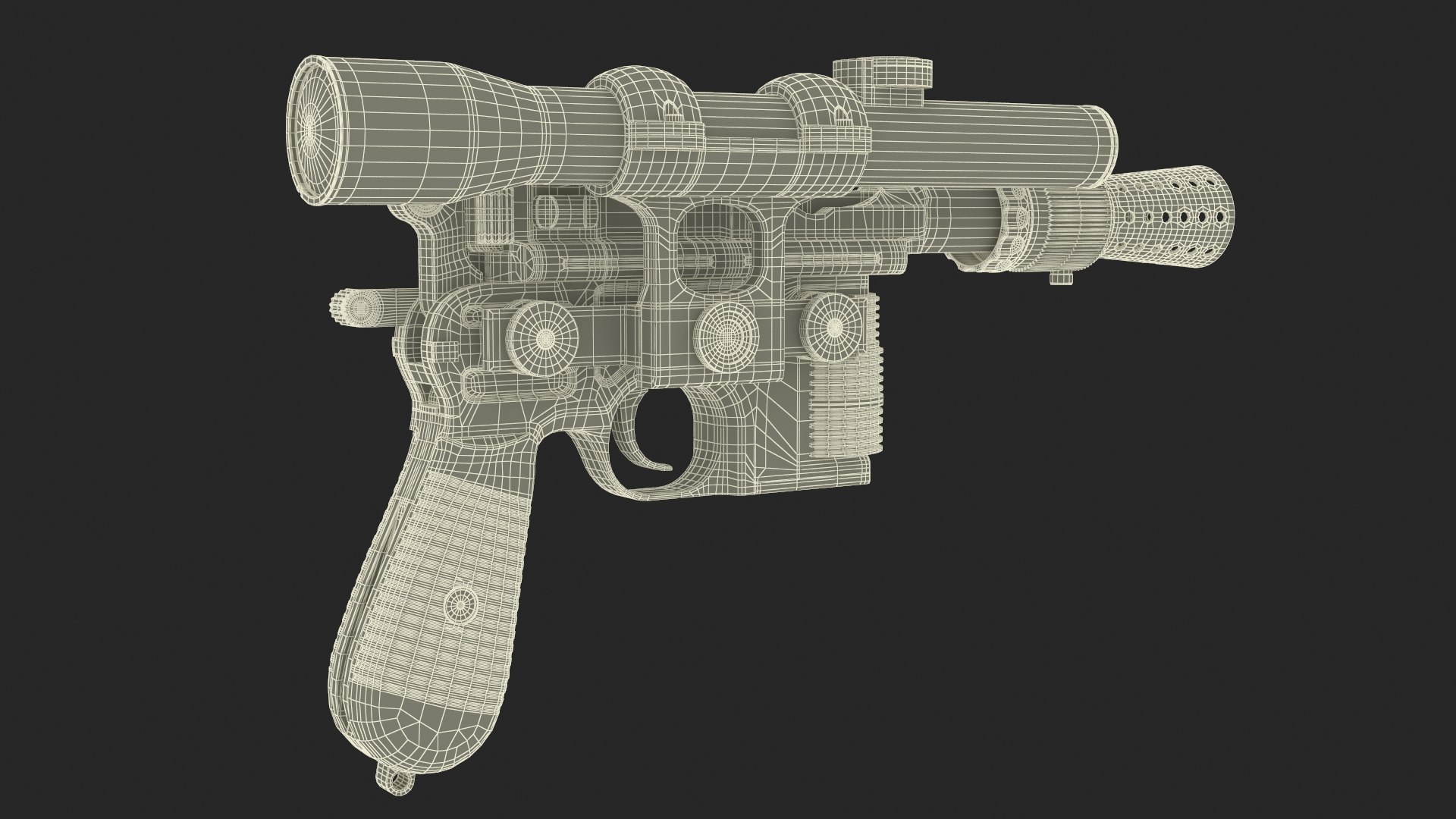 3D Hans Heavy Blaster Pistol - TurboSquid 2261401
