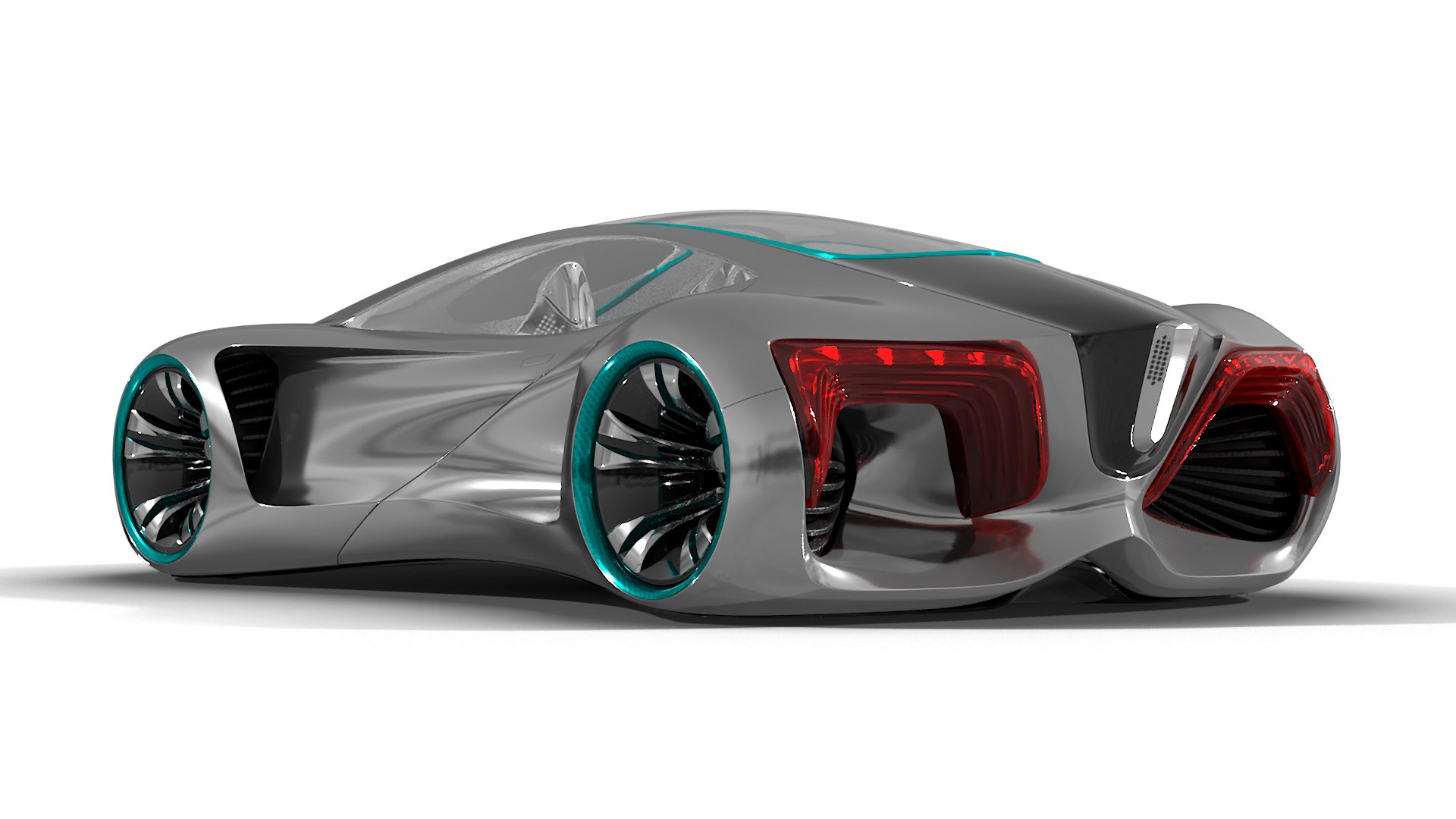 Futuristic S-Class Concept Vehicle Silver 3D Model - TurboSquid 2311424