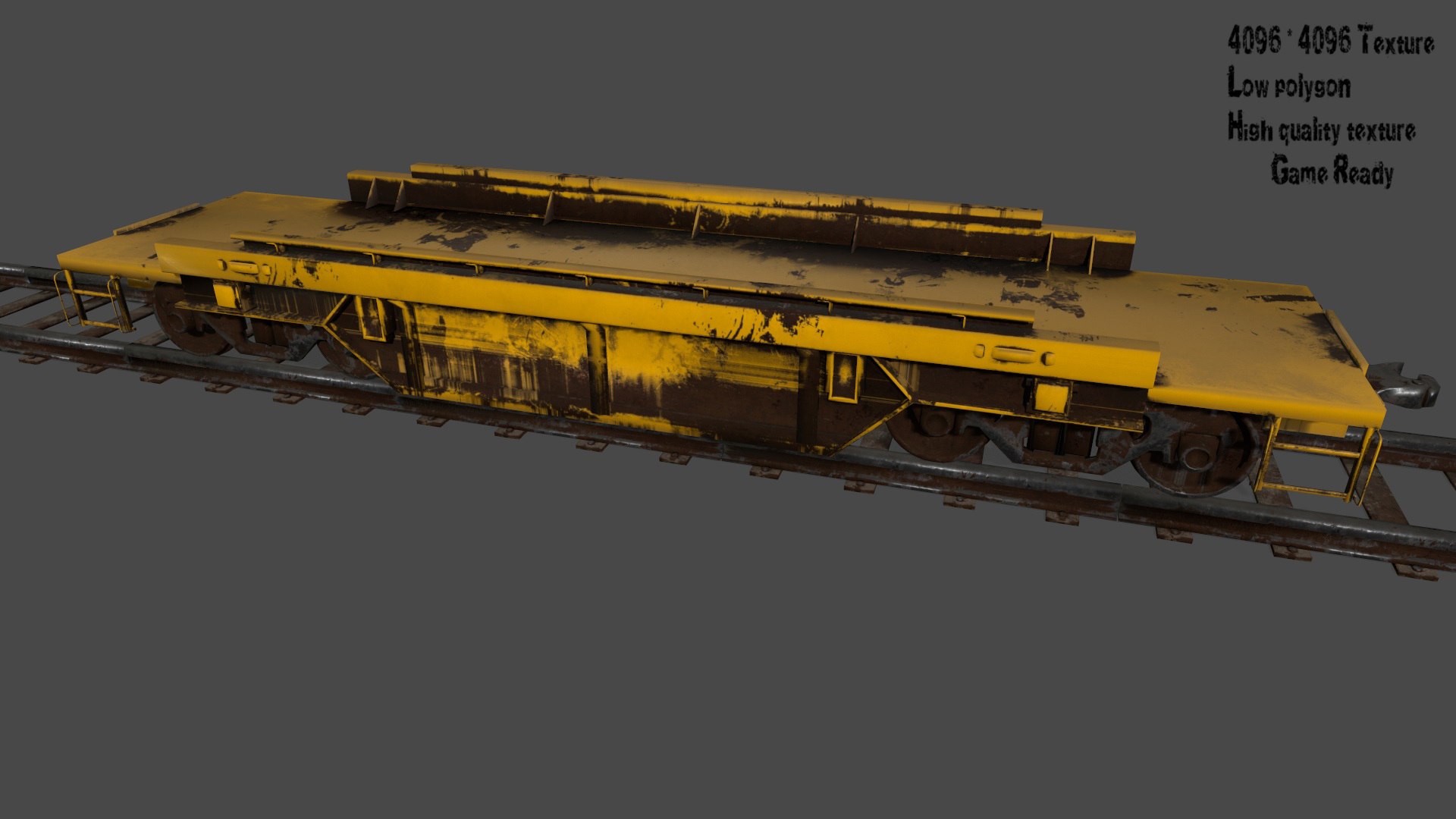 3D rails train model - TurboSquid 1280490
