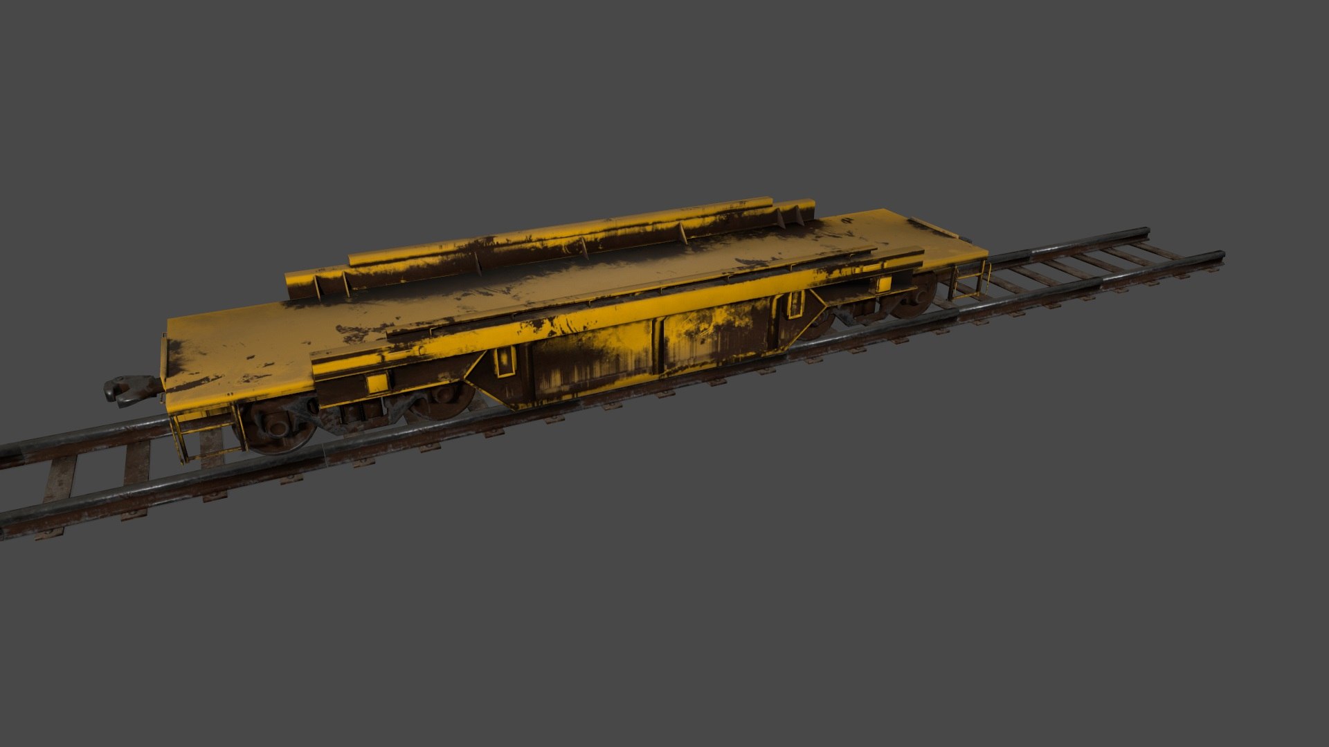 3D Rails Train Model - TurboSquid 1280490