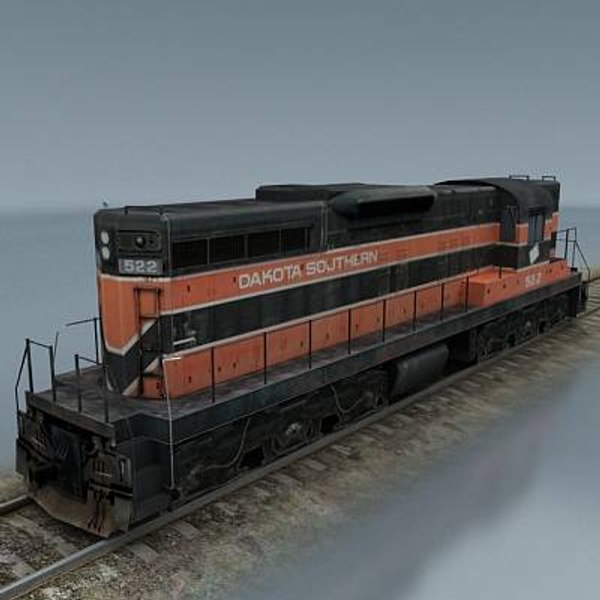 amtrak train 3d max