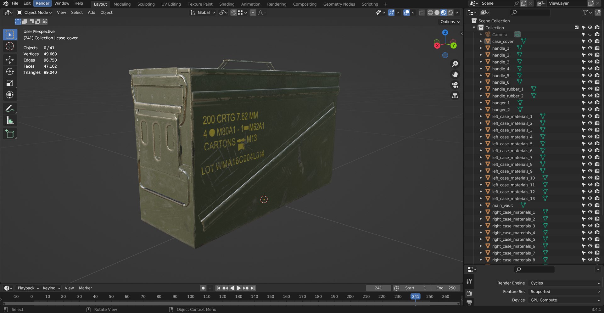 3D Realistic Ammo Box Damaged-Rusty - TurboSquid 2055099
