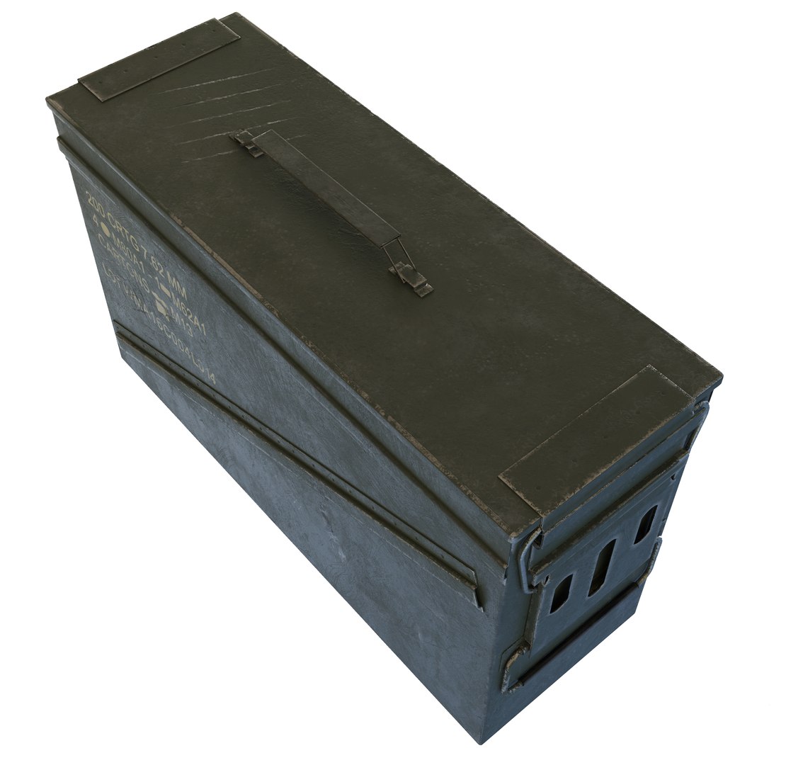 3D Realistic Ammo Box Damaged-Rusty - TurboSquid 2055099