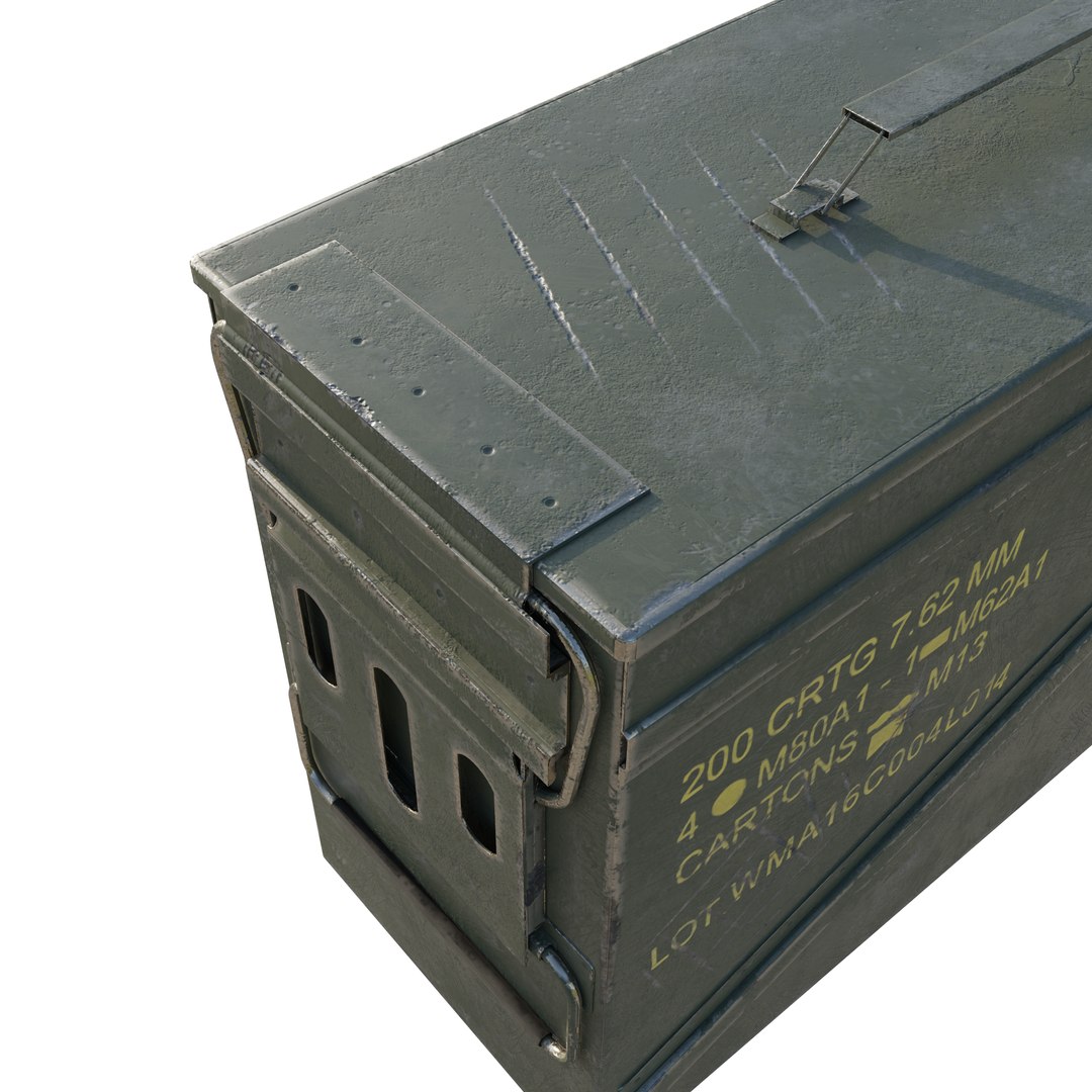 3D Realistic Ammo Box Damaged-Rusty - TurboSquid 2055099