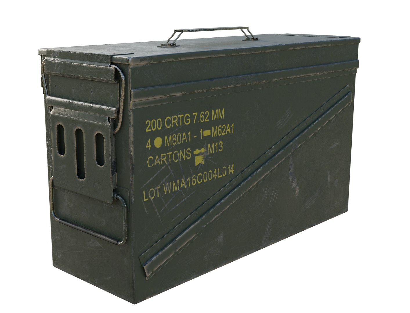 3D Realistic Ammo Box Damaged-Rusty - TurboSquid 2055099