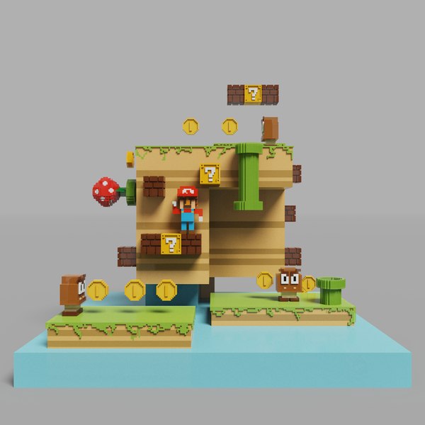 modelo 3d Mundo Mario Bros. - TurboSquid 2128483