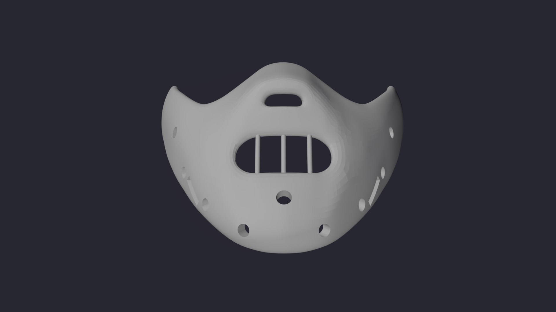3D Model Printable Mask Hannibal Lector - TurboSquid 1185873