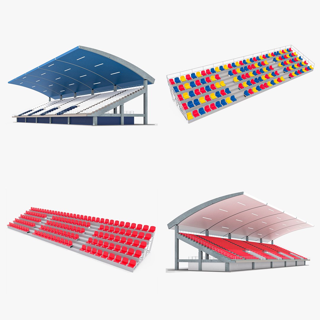 Grandstand Collection 01 3D Model - TurboSquid 2322419