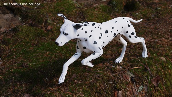modelo 3d Perro dálmata corriendo - TurboSquid 2230650