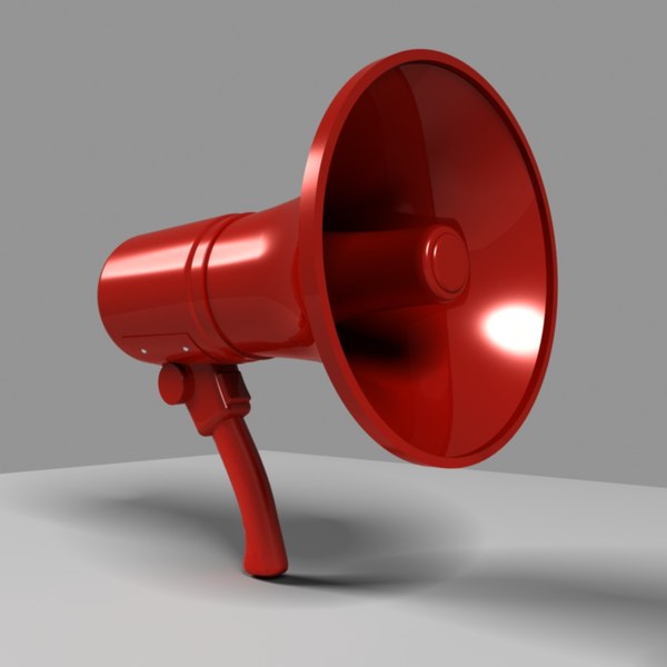3ds max red megaphone