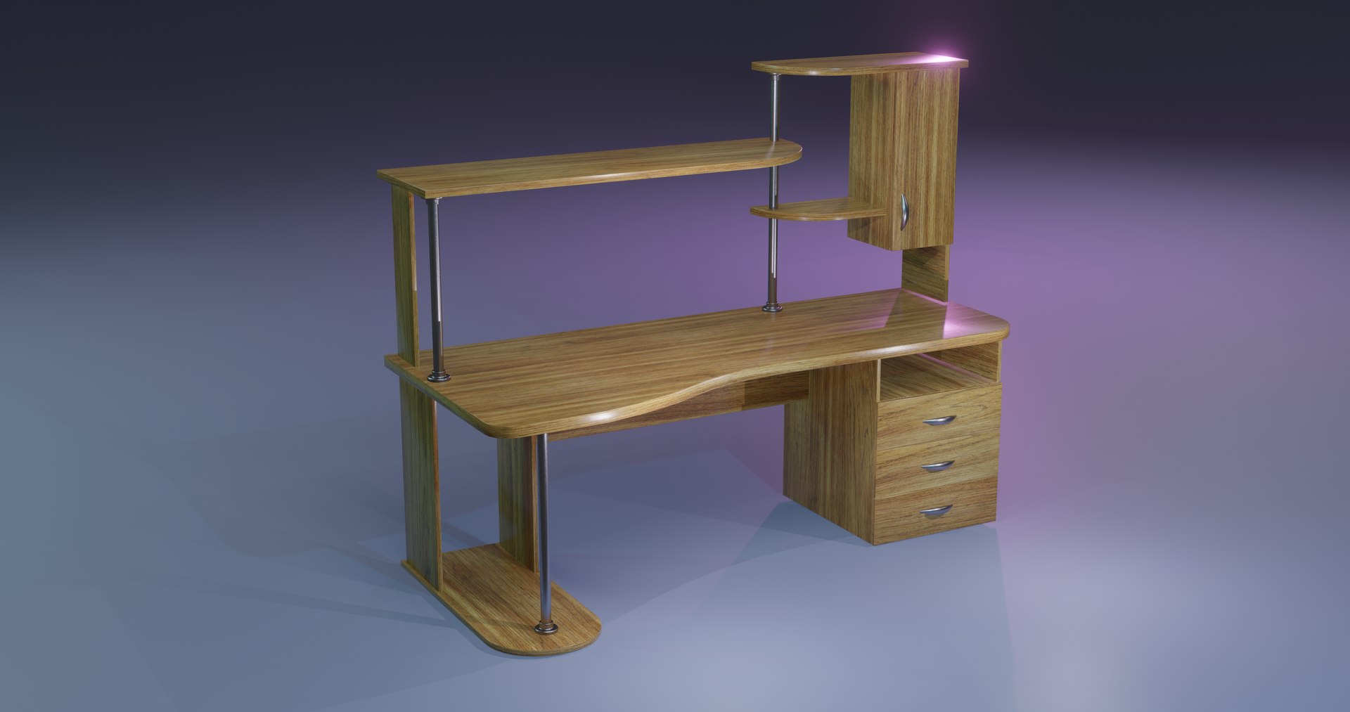 3D Model Computer Desk - TurboSquid 2214022