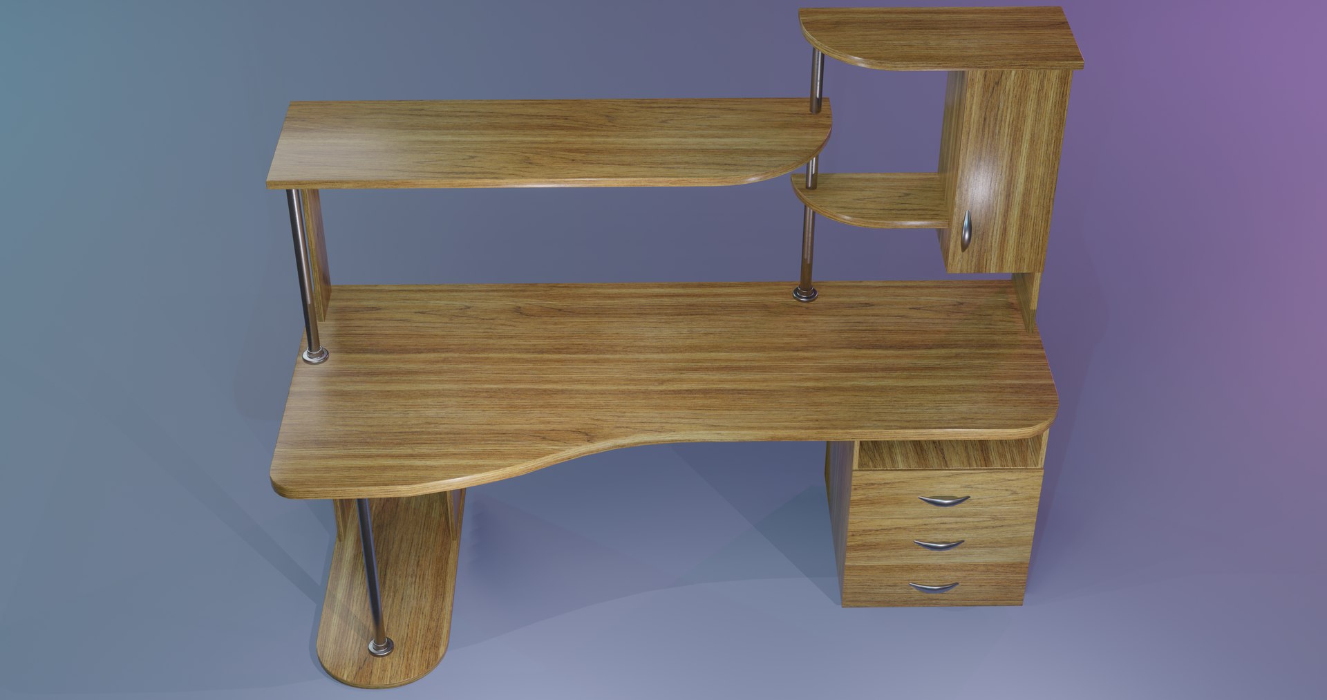 3D Model Computer Desk - TurboSquid 2214022