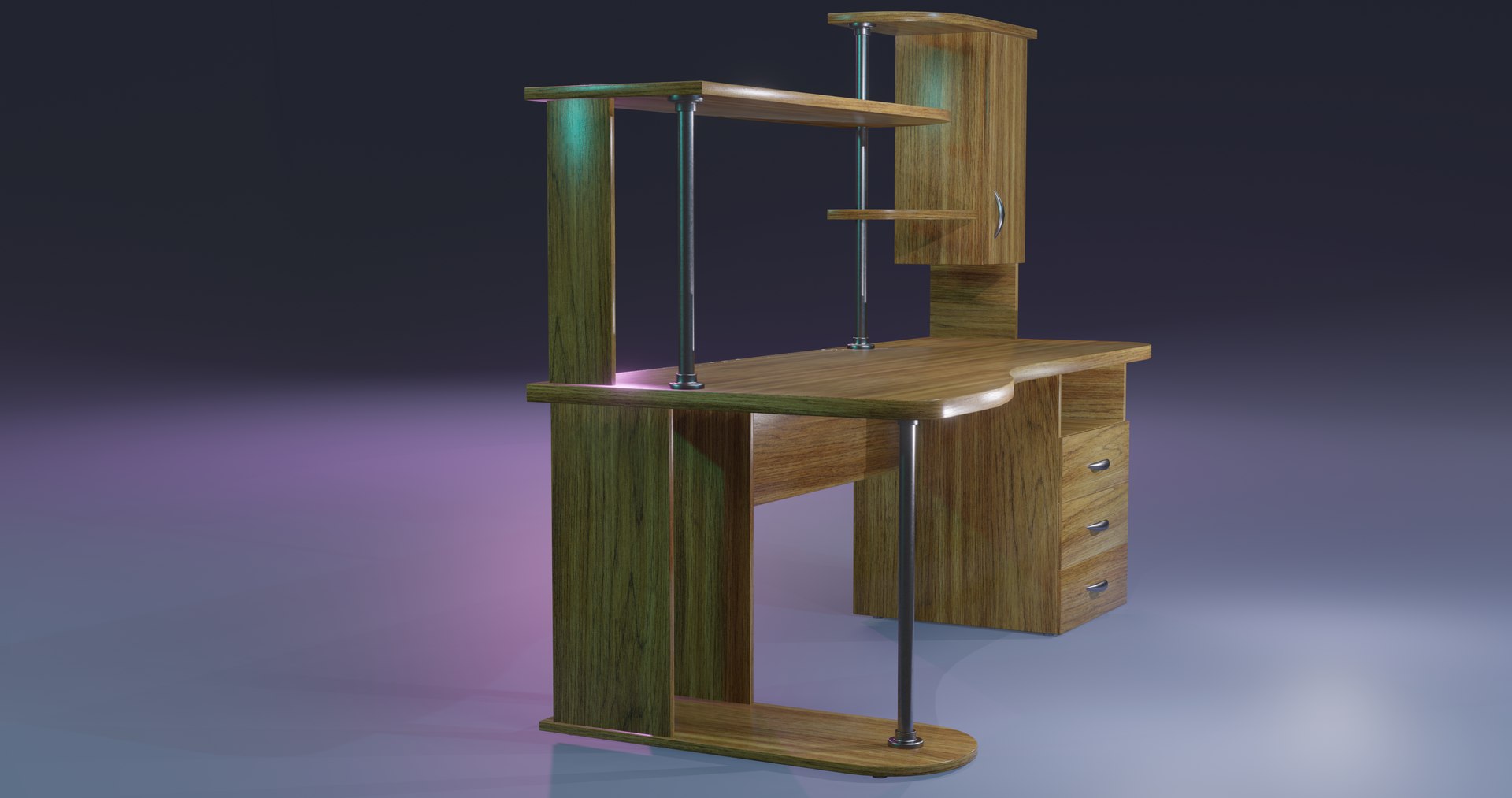 3D Model Computer Desk - TurboSquid 2214022