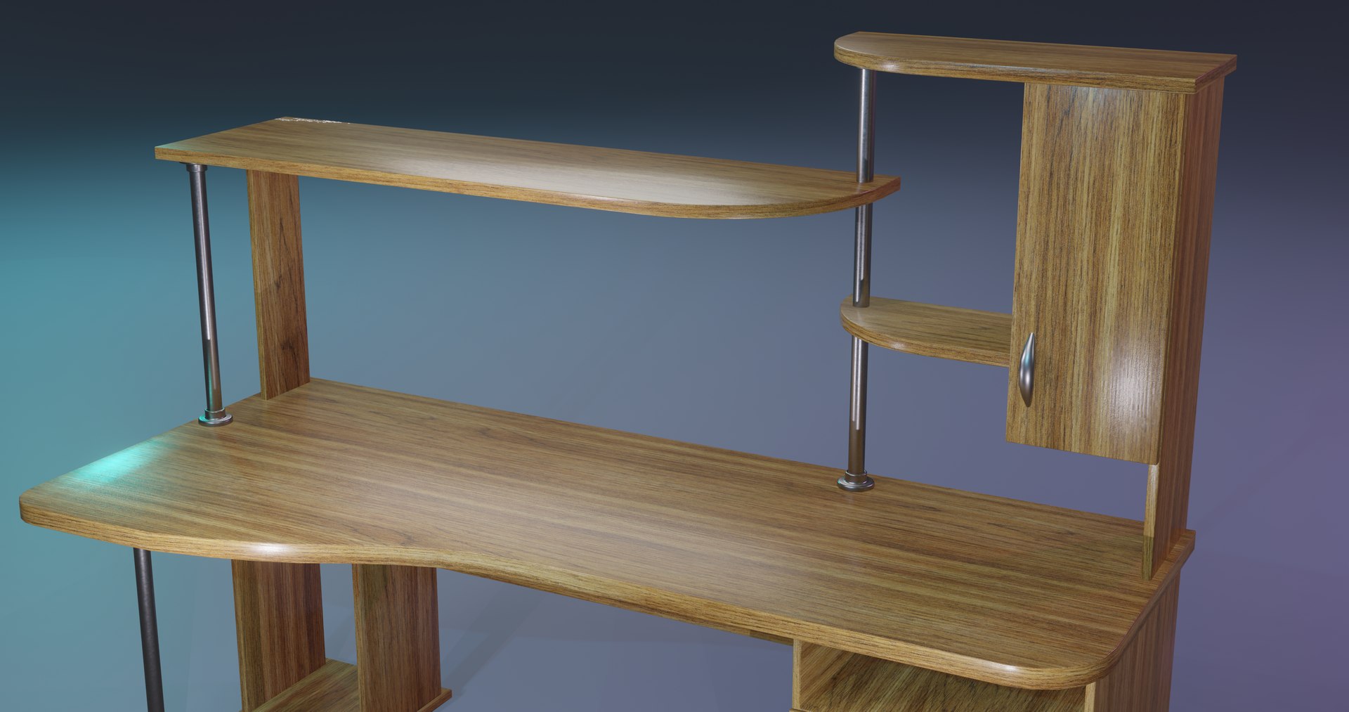 3D Model Computer Desk - TurboSquid 2214022