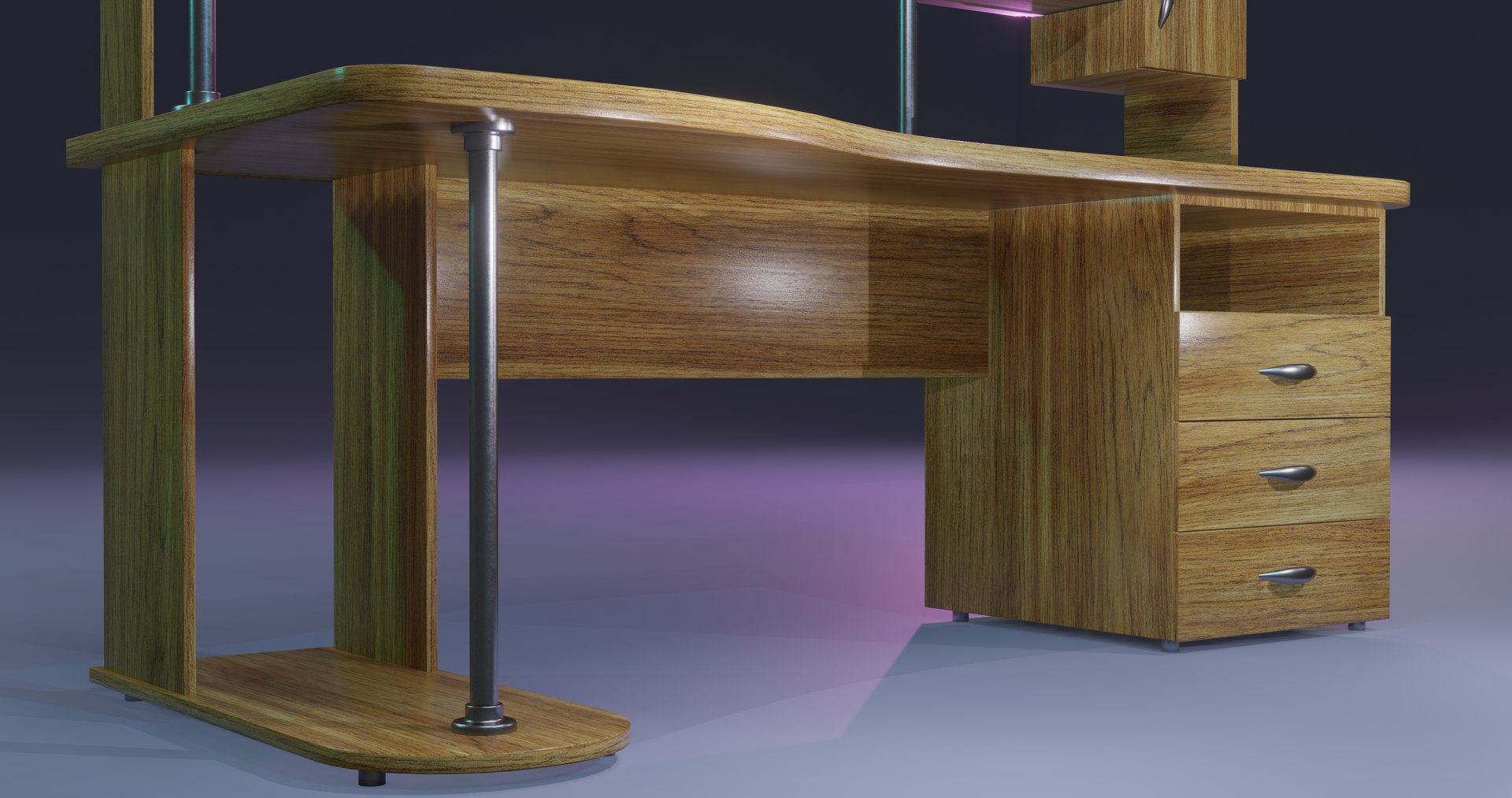 3D Model Computer Desk - TurboSquid 2214022