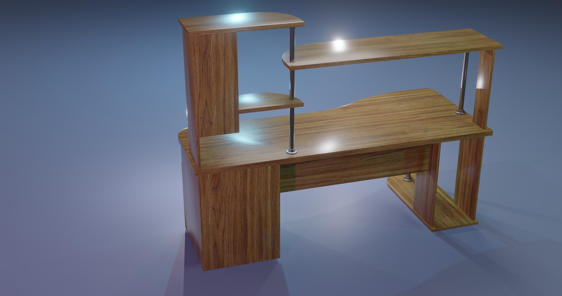 3D Model Computer Desk - TurboSquid 2214022