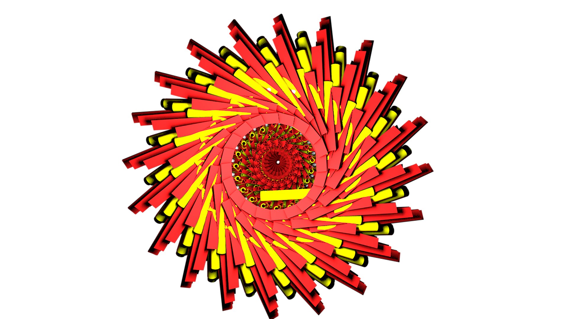 3D модель Abstract design dynamic flowers matrix - TurboSquid 1960730