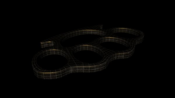 3d model brass knuckles