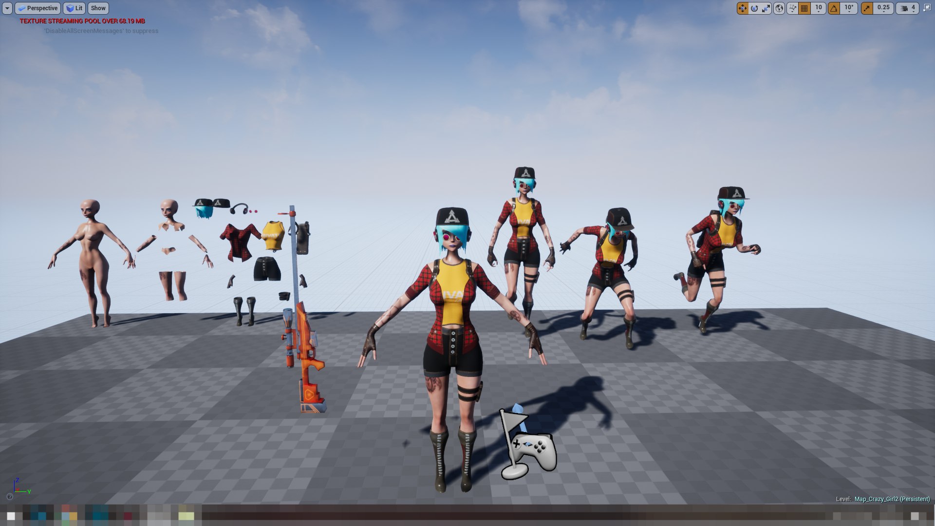 Crazy Girl 2 3D - TurboSquid 1869351