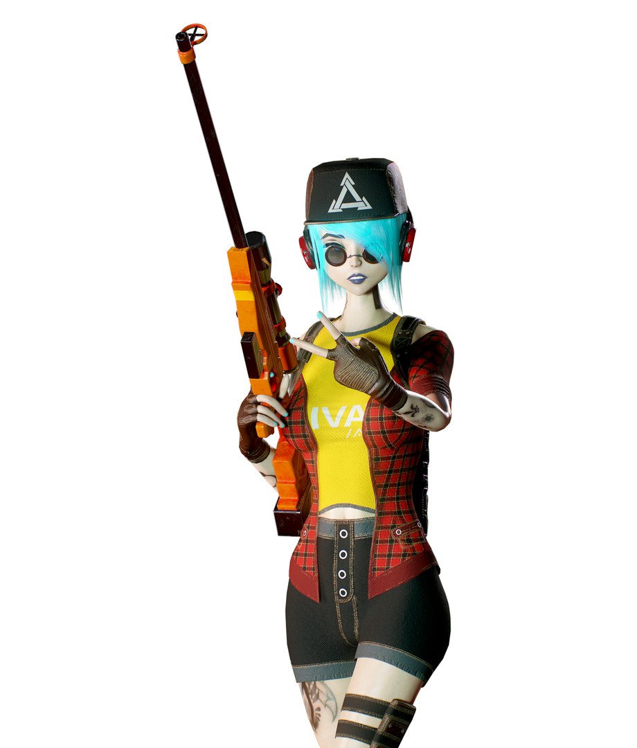 Crazy Girl 2 3D - TurboSquid 1869351