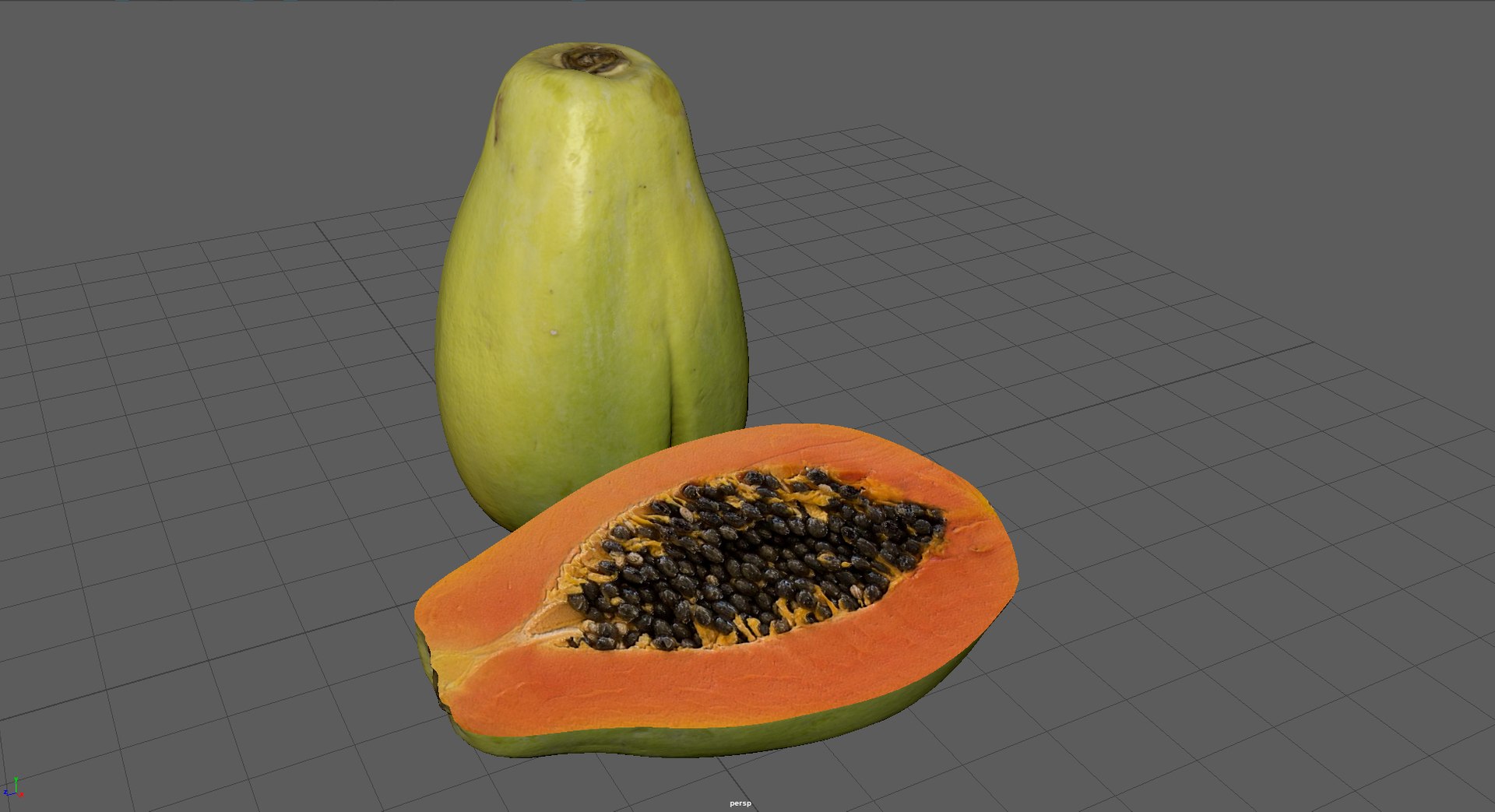 Papaya Fruit 3D Model - TurboSquid 1510467