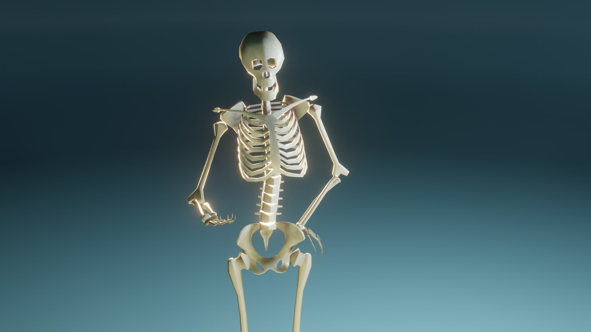 Skeleton Rigged 3D Model - TurboSquid 1589539