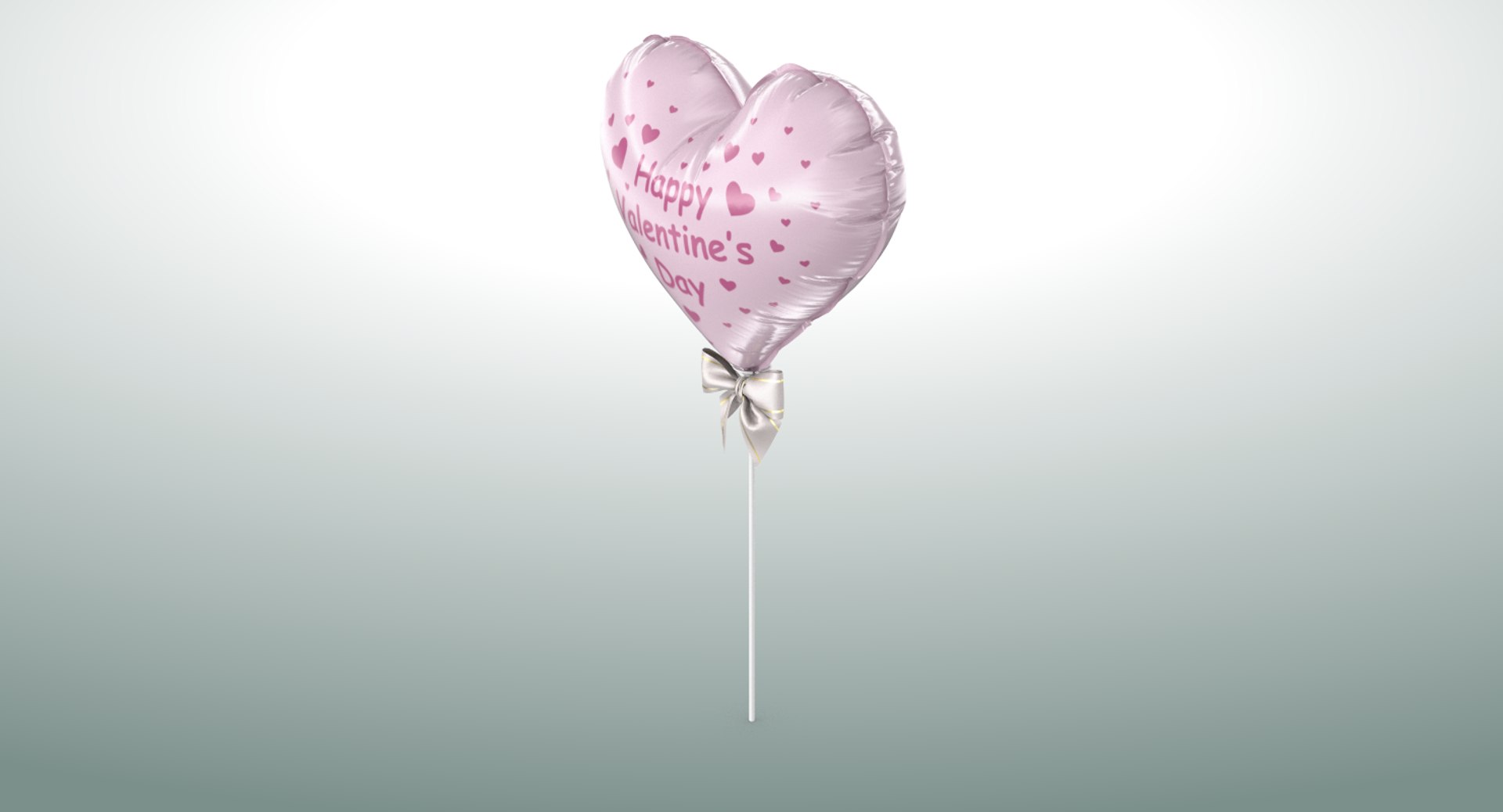 3d Model Realistic Balloon Heart