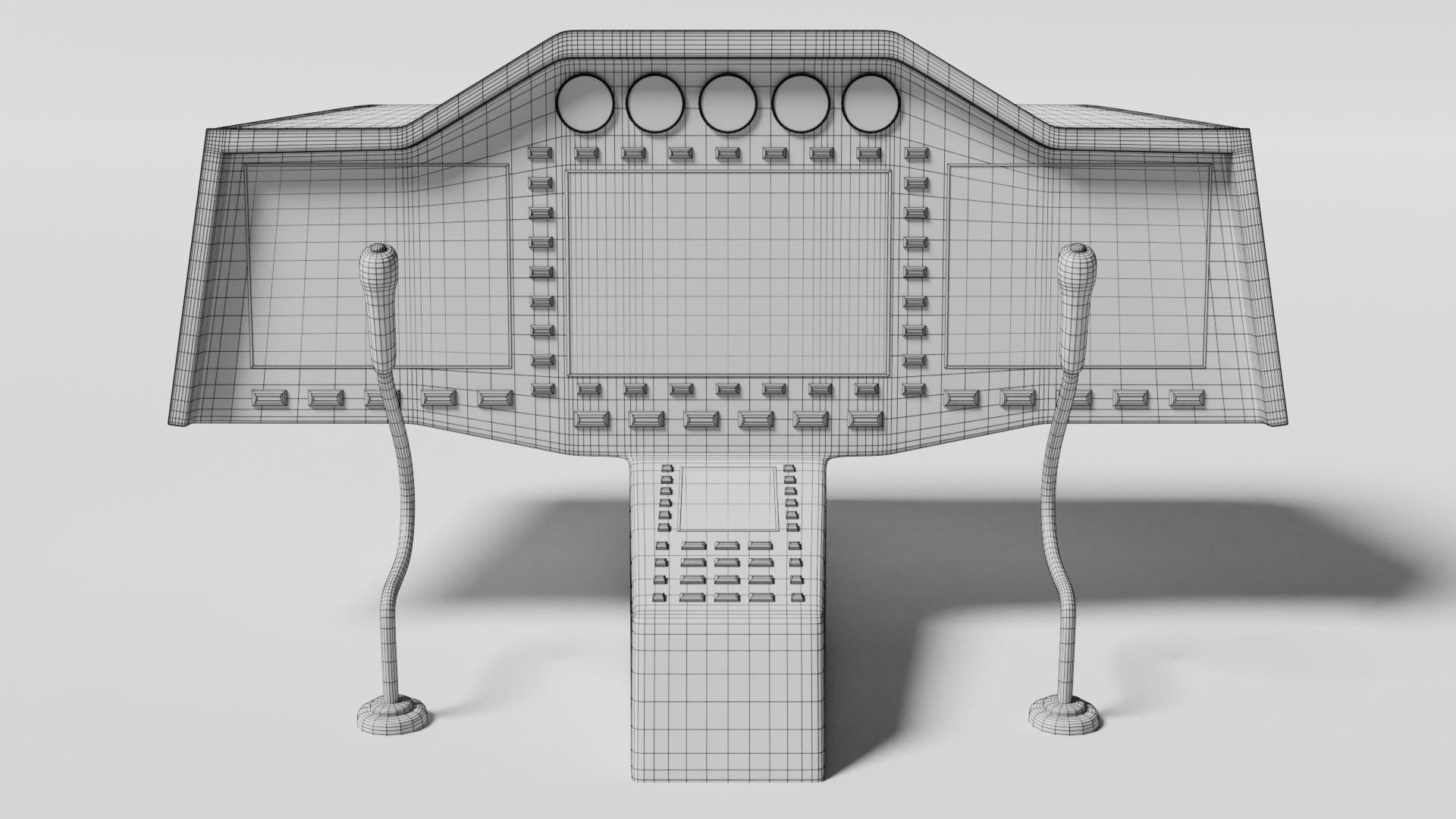 3D Aircraft Control Panel Model - TurboSquid 1777543