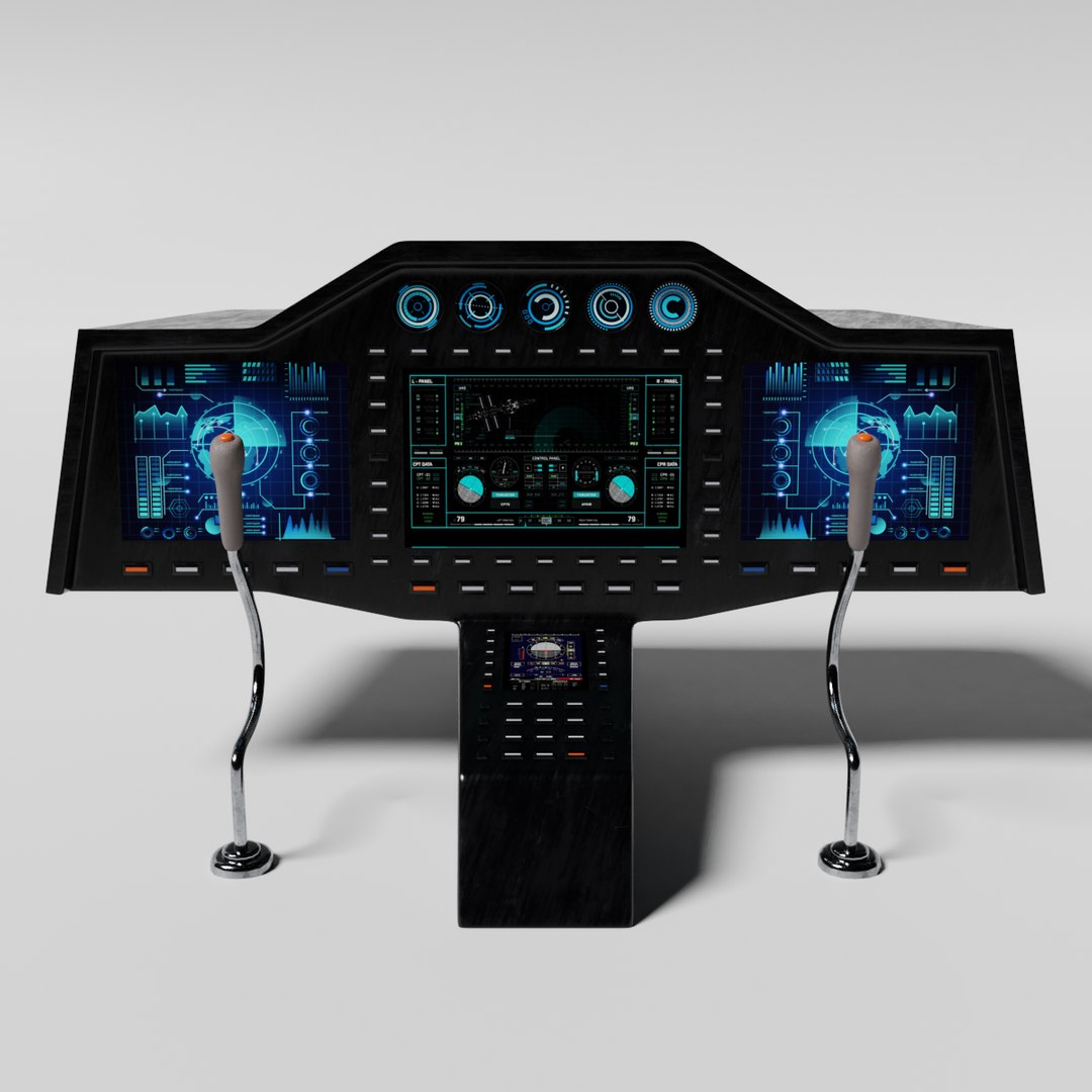 3D Aircraft Control Panel Model - TurboSquid 1777543