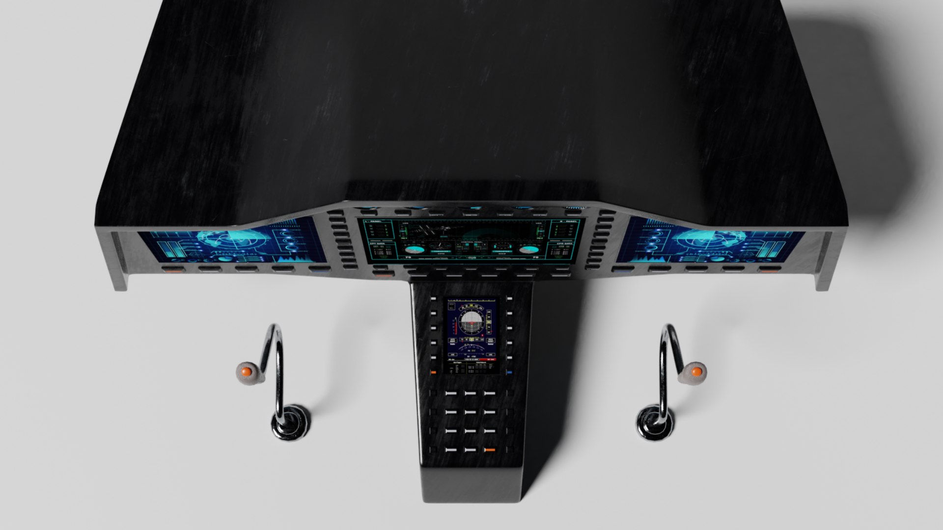 3D Aircraft Control Panel Model - TurboSquid 1777543