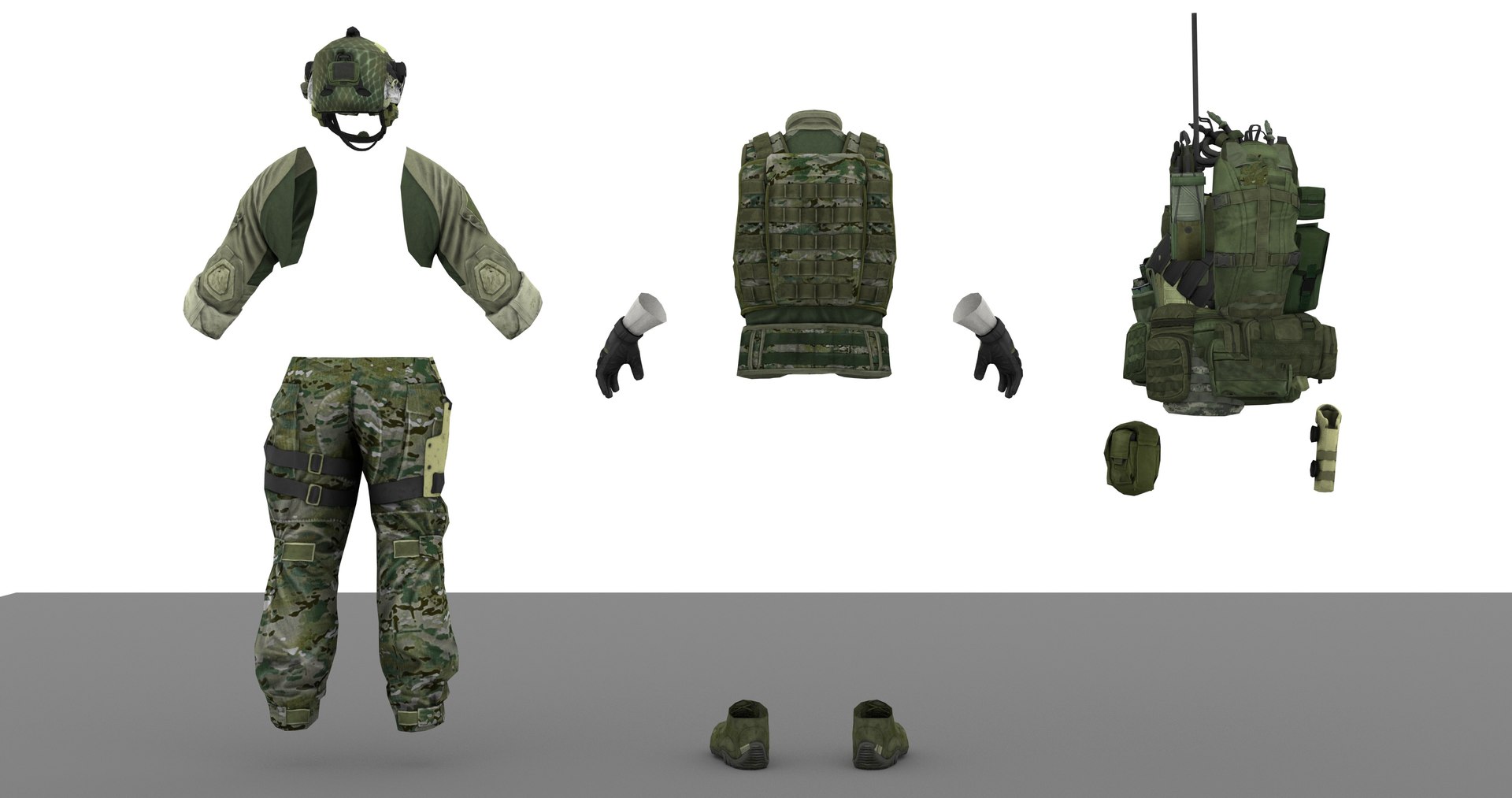 Military Rifleman Uniform Model - TurboSquid 2115641