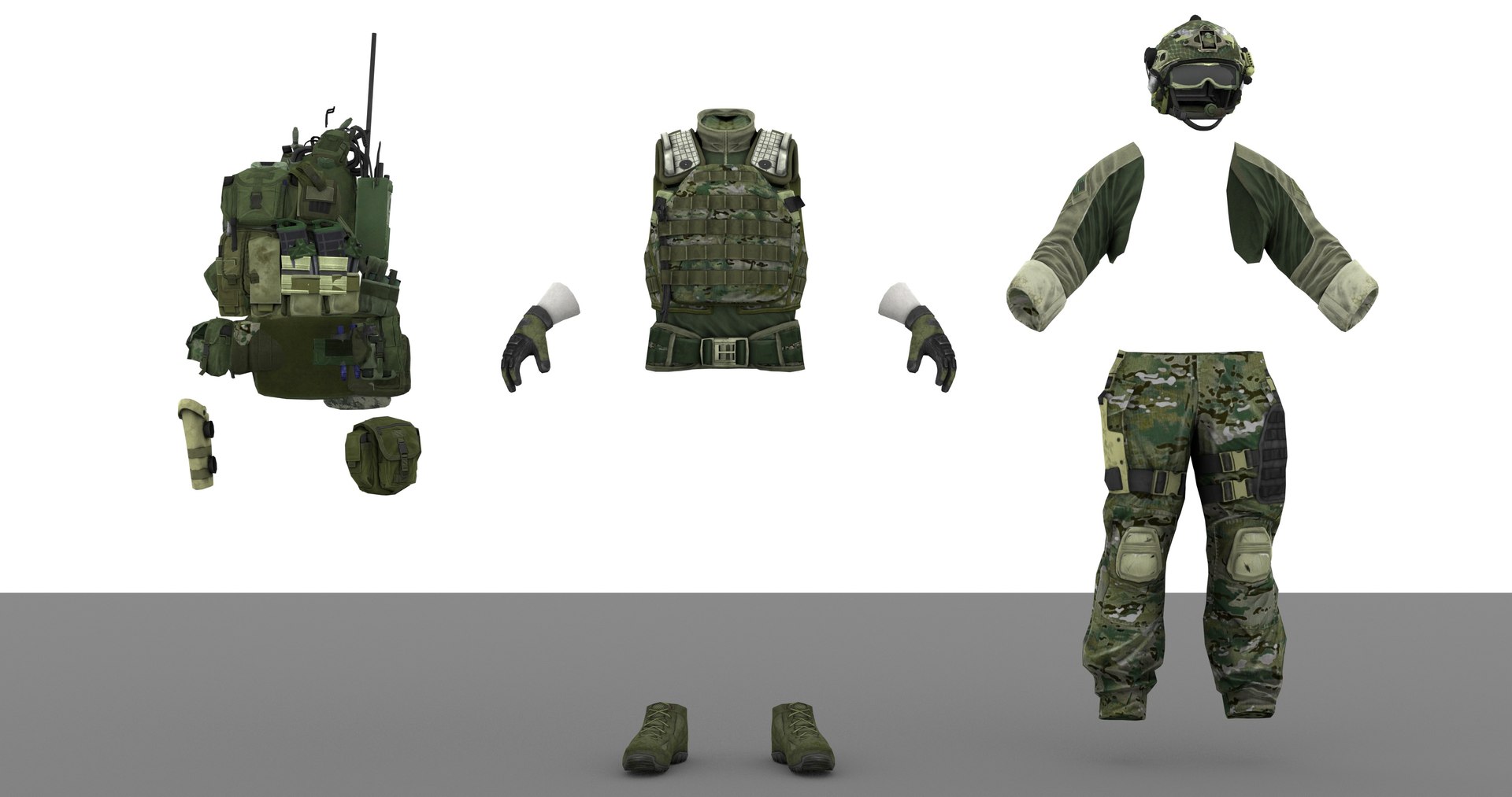 Military Rifleman Uniform Model - TurboSquid 2115641